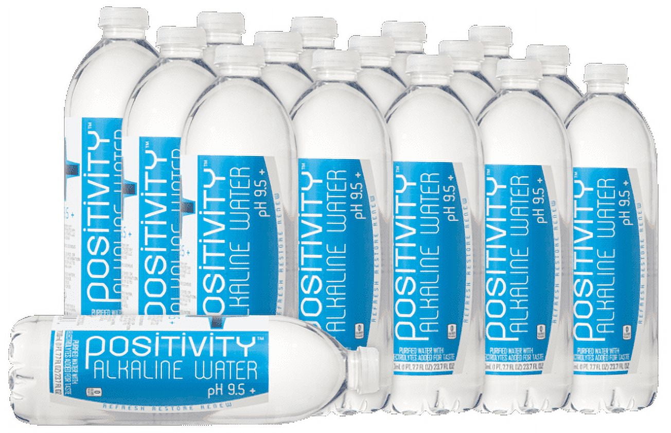 Positivity 15-Pack High pH 9.5+ Alkaline Water 700mL Bottled Balance ...