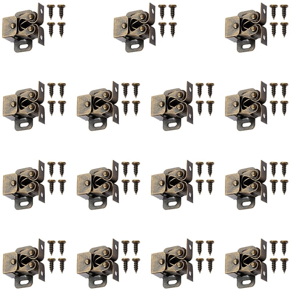 15set Door Close Latches Double Roller Cabinet Lock Latches Damper ...