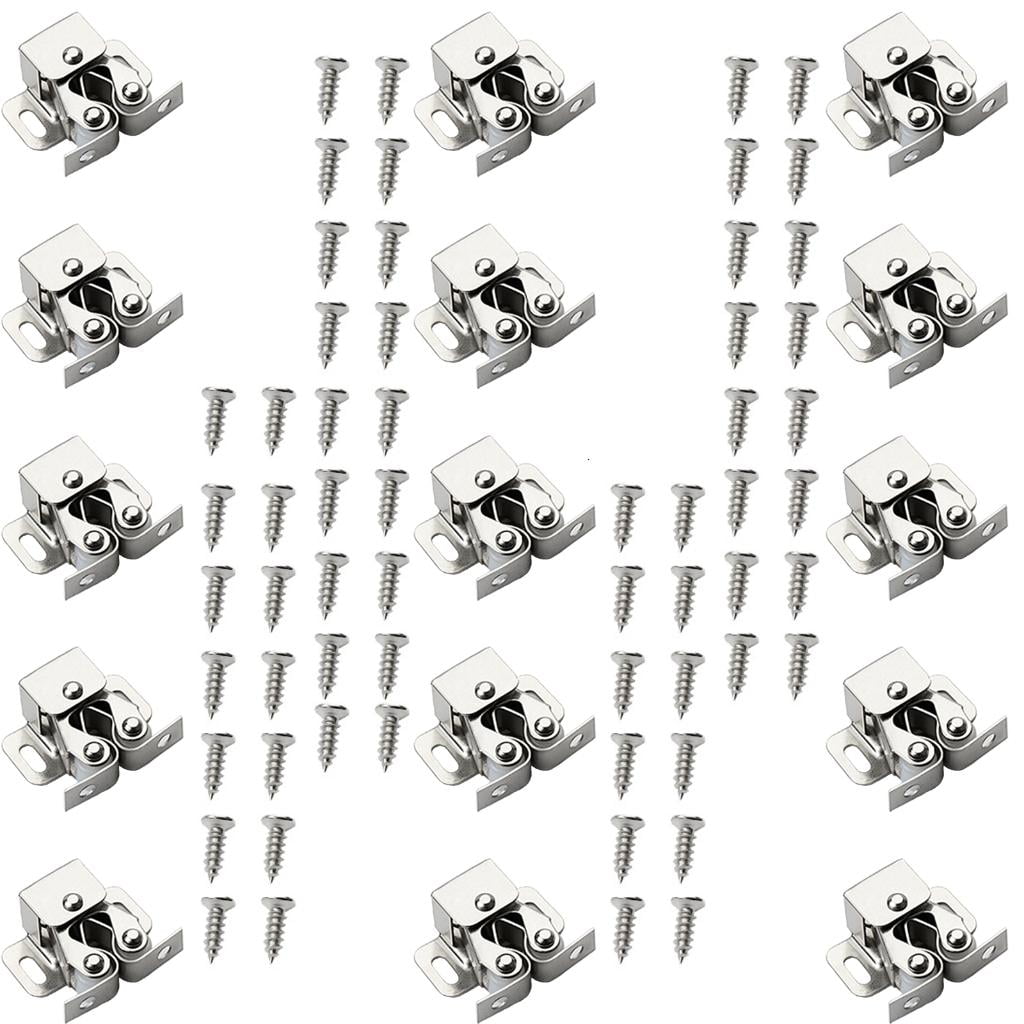 15set Double Roller Cabinet Latches Damper Buffer Clasp Latches for ...