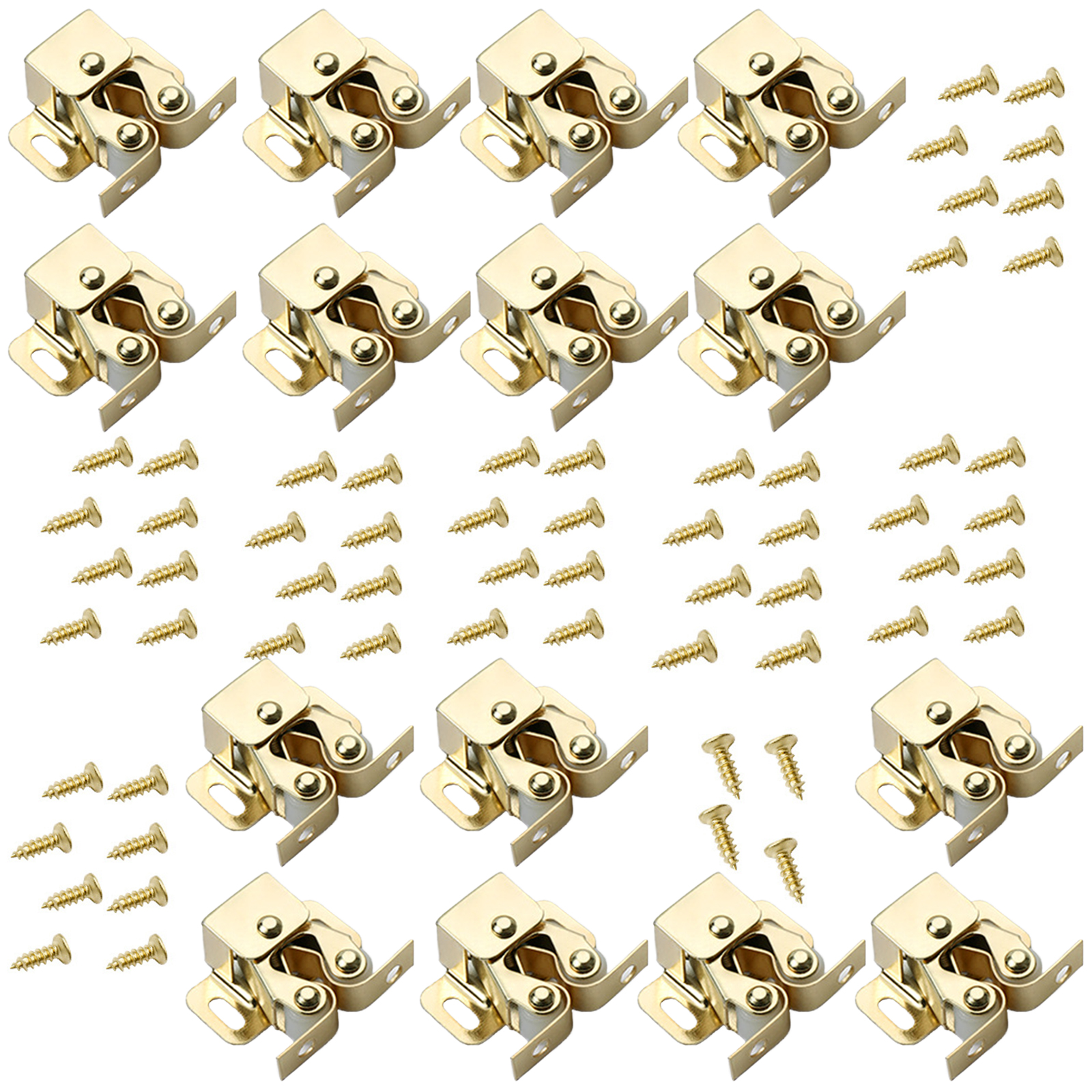 15set Double Roller Cabinet Lock Latches Cabinet Door Wardrobe Door ...