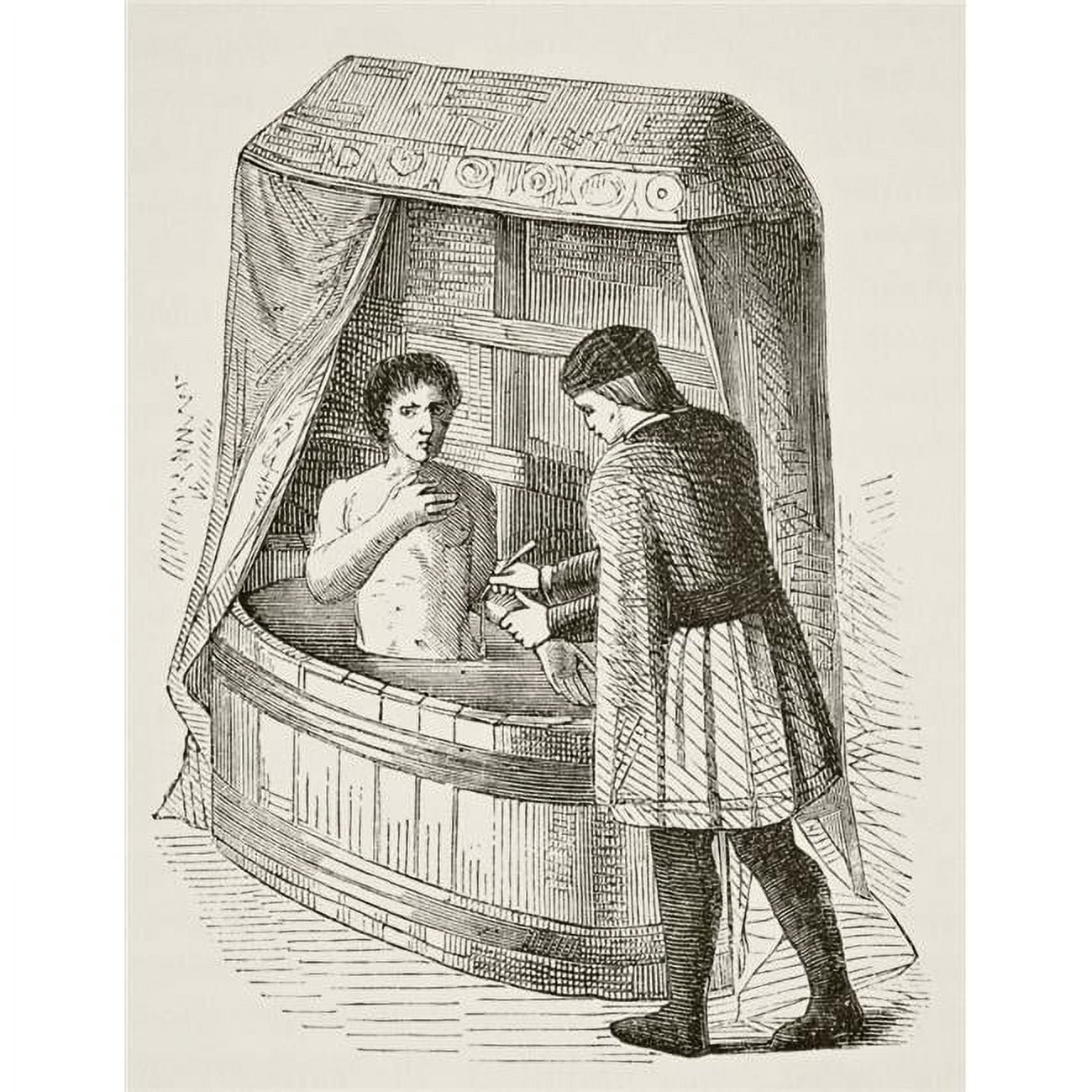 15th Century Physician Bleeding A Patient From The National & Domestic ...