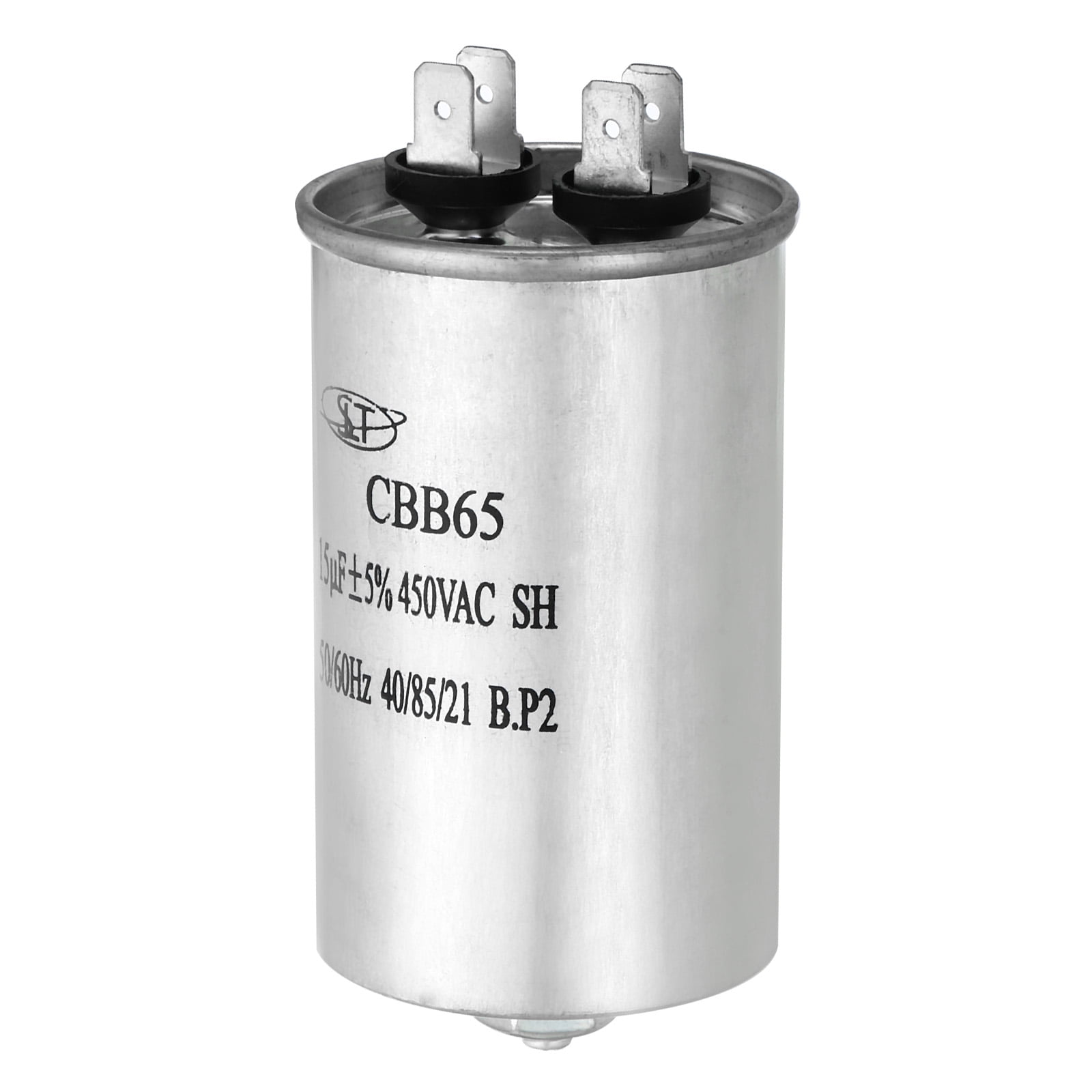 15uF 15MDF 450VAC Fan Start Capacitor, CBB65 Circular Run Capacitor ...