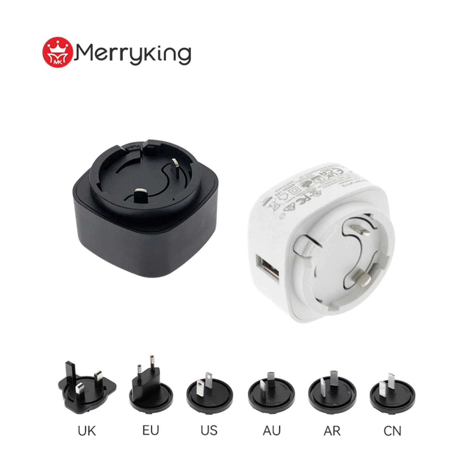 15w Interchangeable Plugs USB Charger Output 5v 2.5a 3a 2a Universal ...