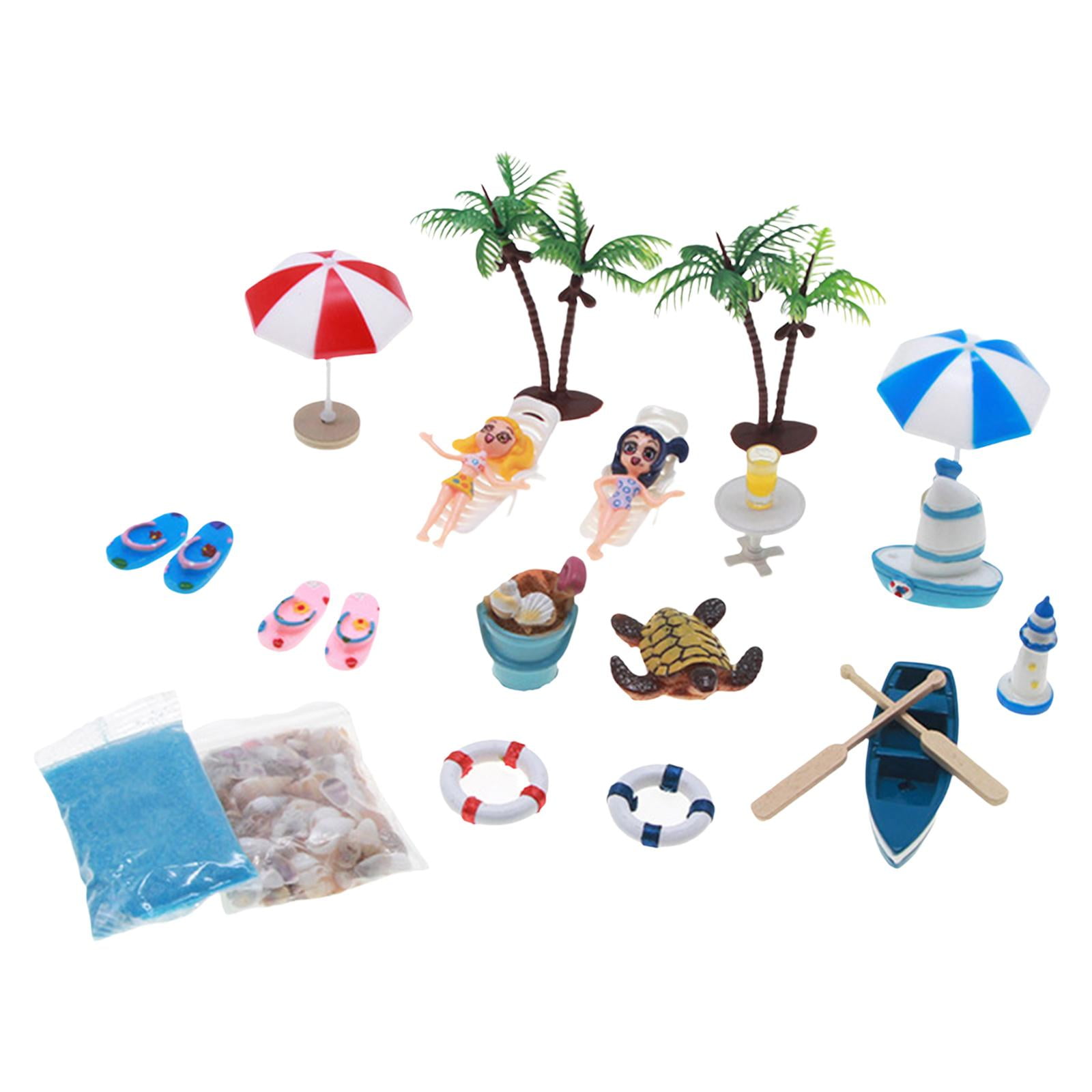 15x 1:12 Beach Kits Set Scenery Deck Decor - Walmart.com