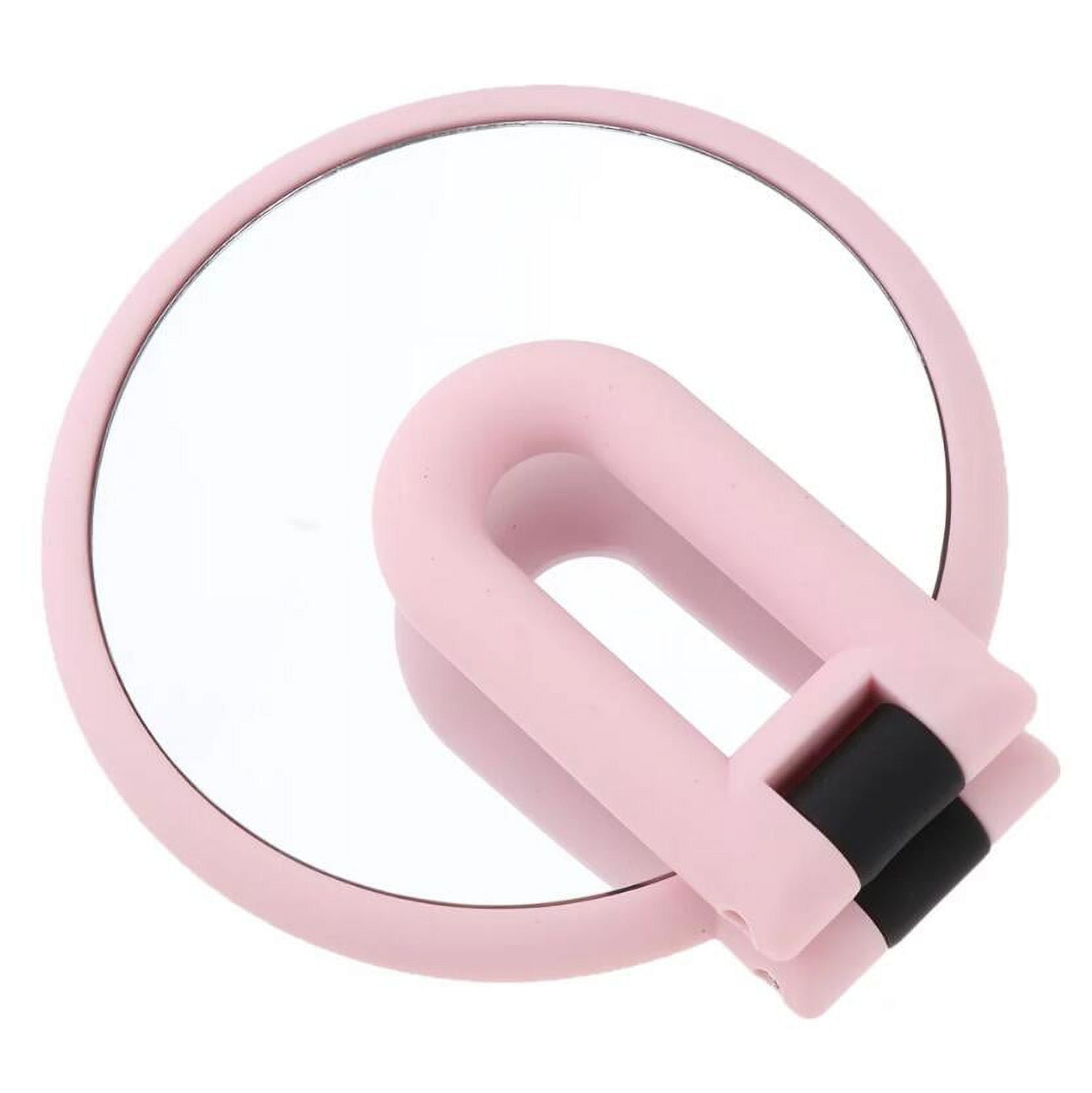 15x Magnifying Handheld Mirror Pink Travel Folding Hand Held Mirror ...