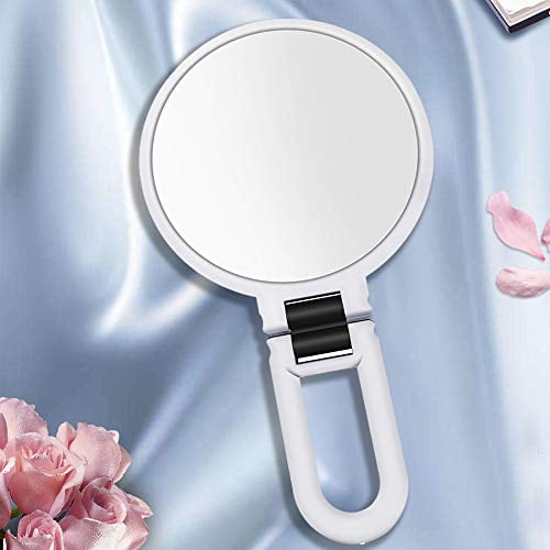 15x Magnifying Handheld Mirror ,Travel Folding Hand Held Mirror,Double ...
