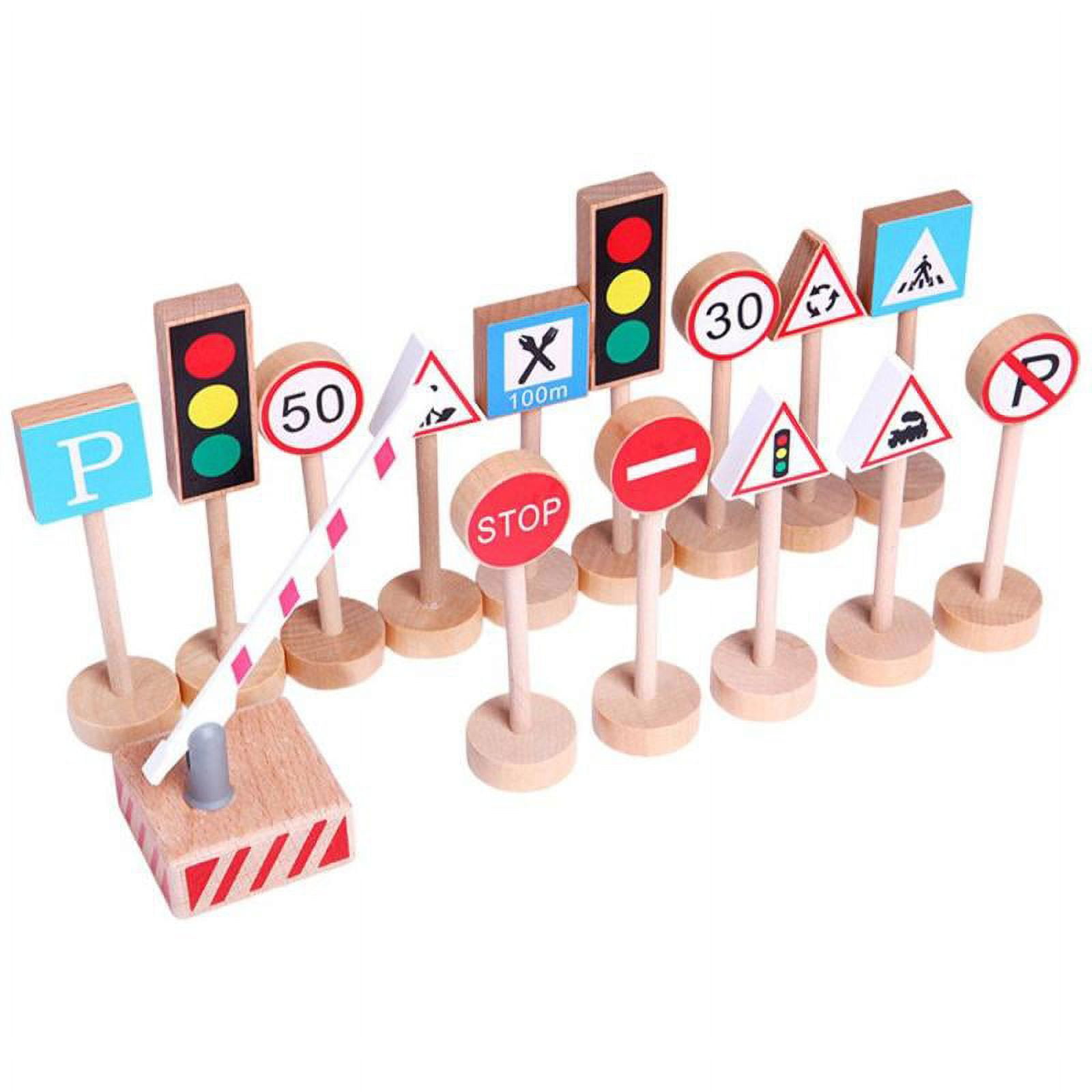 15x Wooden Crosswalk Road Sign Traffic Light Light Teaching Early ...