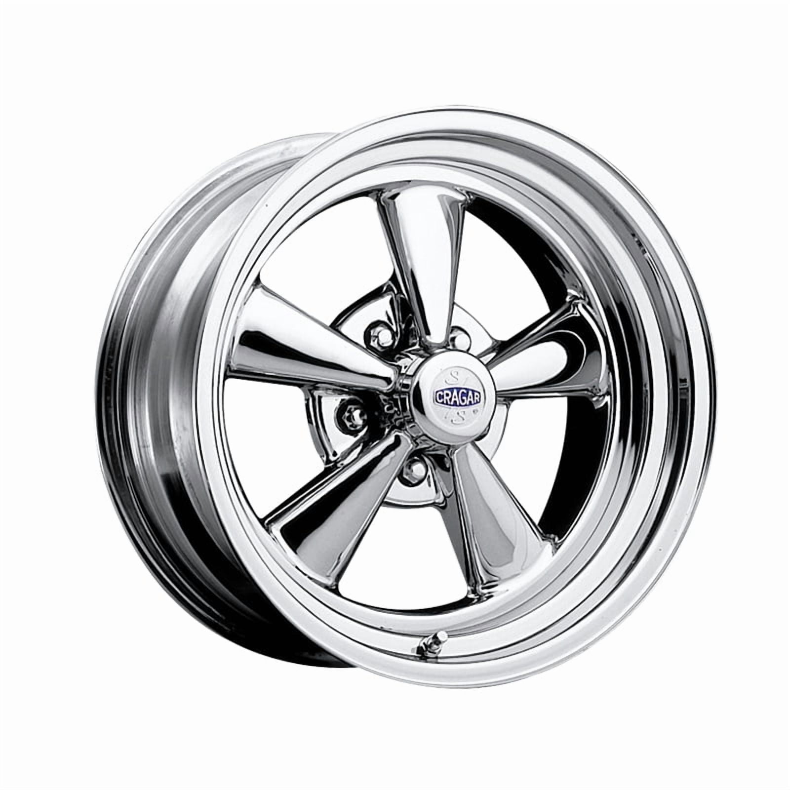 Cragar 15x10 61C S/S Chrome Plated Two-Piece Composite Wheel 5x4.75 ...