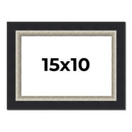40x14 Frame Black Charcoal Grey Wood Textured Picture Frame | 0.75 Inch ...