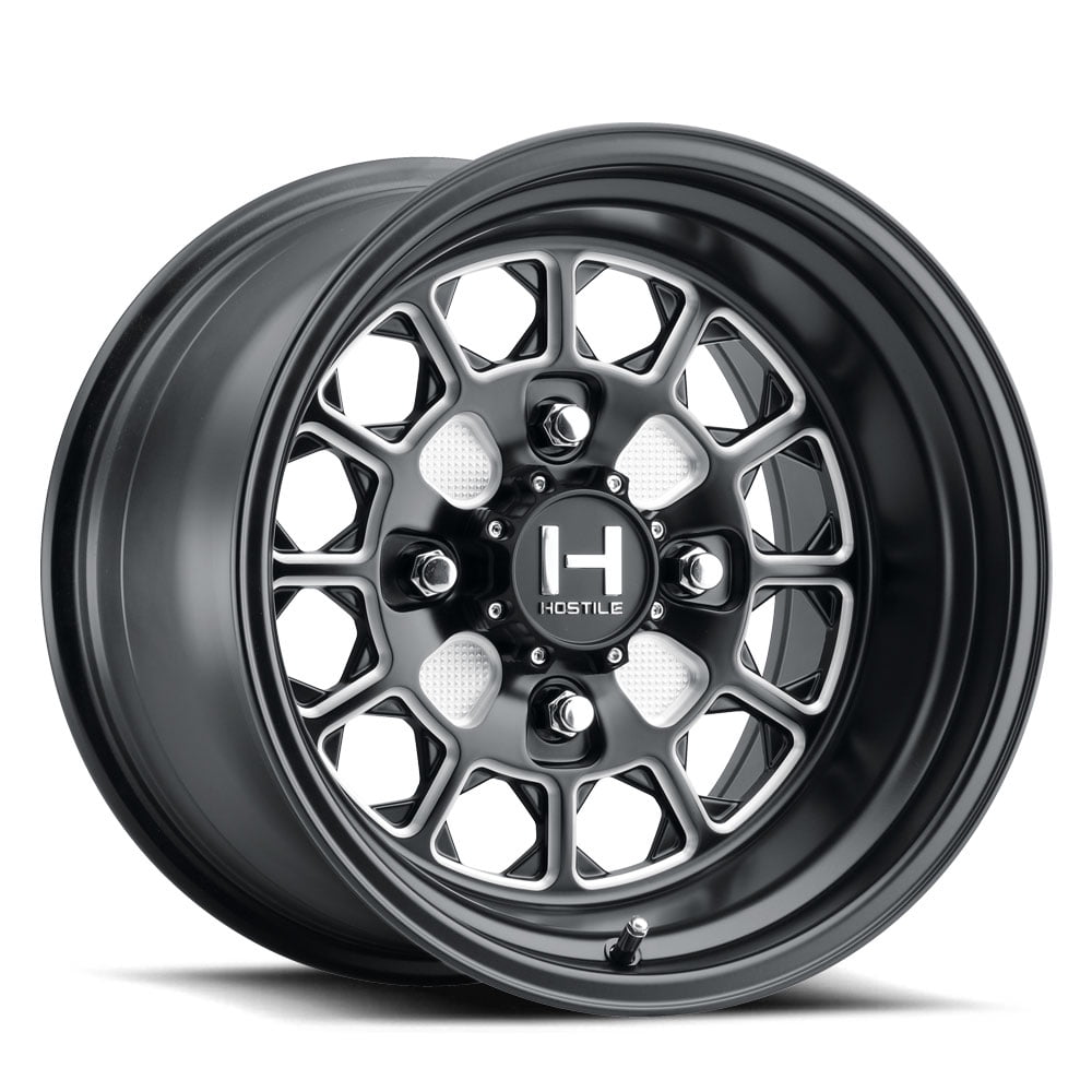 15x10 Hostile UTV H116 Jigsaw Asphalt (Satin Black) Wheel 4x156 (0mm ...