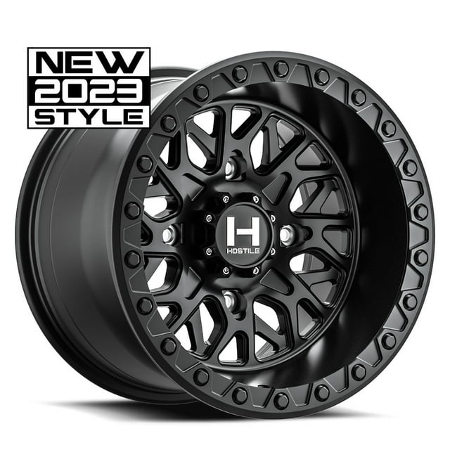 15x10 Hostile UTV H133 Glamis Asphalt (Matte Black) Wheel 4x156 (0mm ...