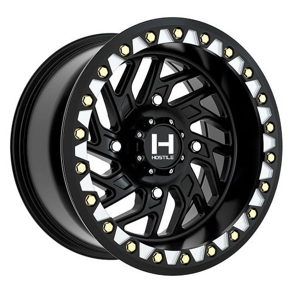 15x10 Hostile UTV H316 Jigsaw Asphalt (Satin Black) BEADLOCK Wheel ...