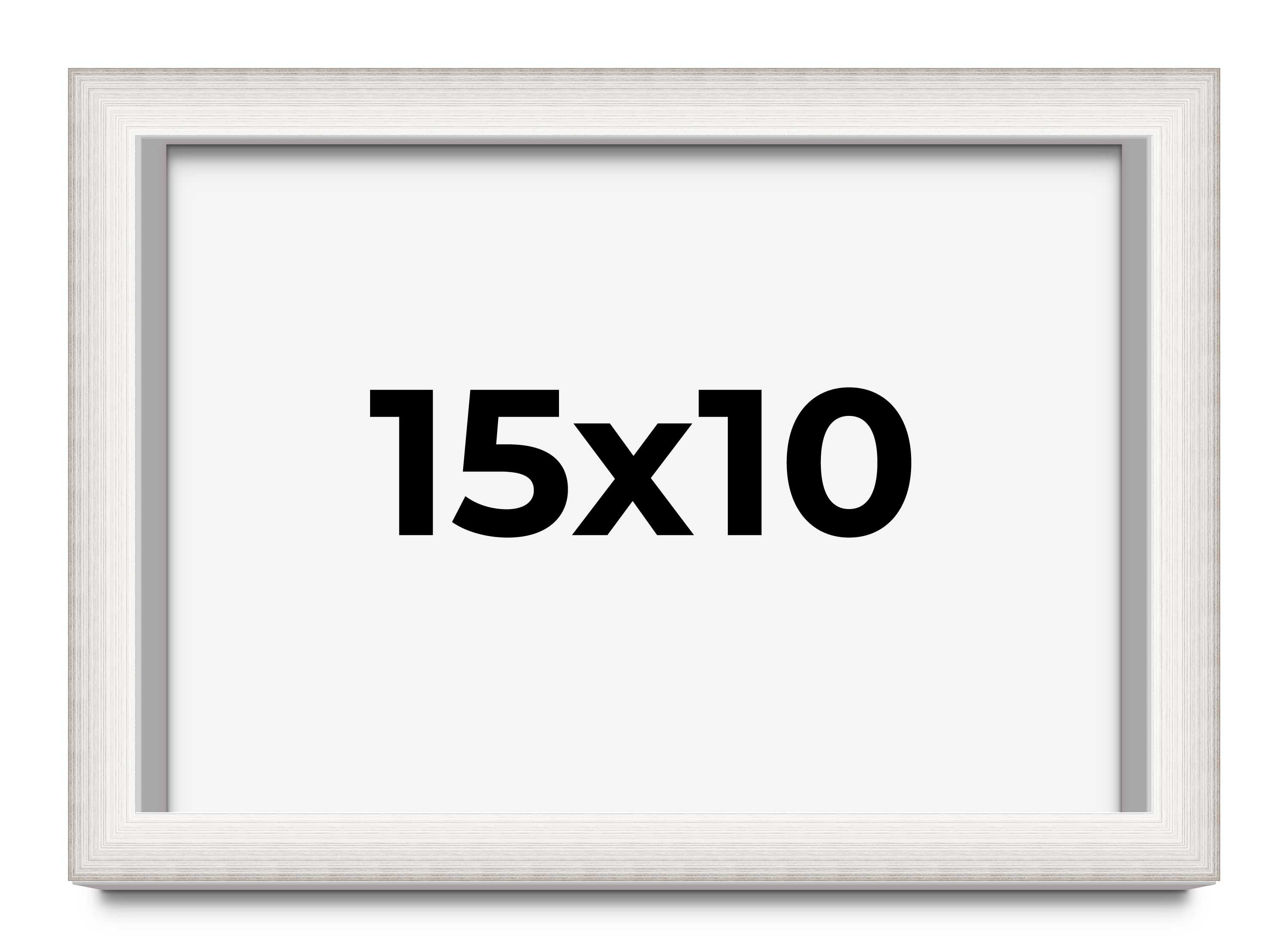 15x10 Shadow Box Silver Brushed Striped Display Frame | 1.625 Inches ...