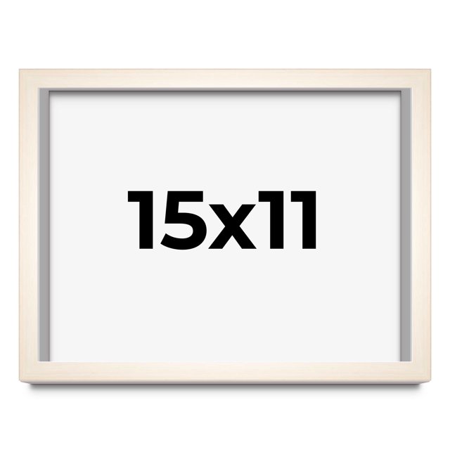 15x11 Shadow Box Cream of Wheat White Washed Display Frame | 0.875 ...