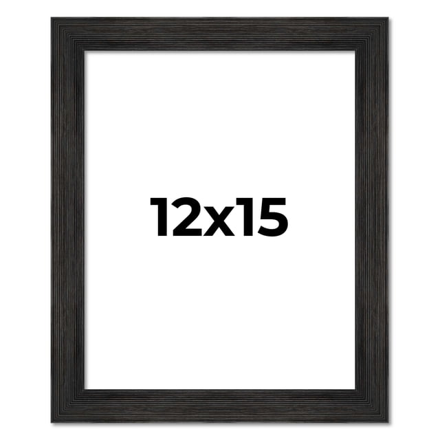 15x12 Frame Black Rustic Barnwood Solid Wood Picture Frame | 1.5 Inch ...