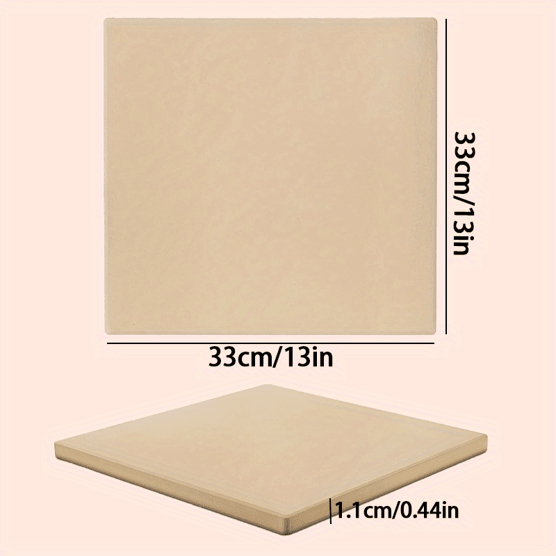 15x13 Inch and 13x13 Inch Square Pizza Baking Stone for Oven and Grill ...