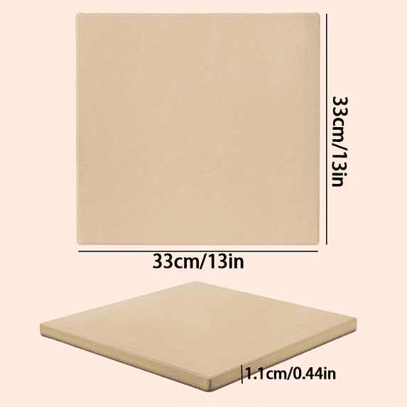 15x13 Inch and 13x13 Inch Square Pizza Baking Stone for Oven and Grill ...