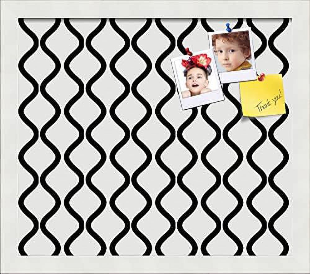 15x13 inch cork bulletin board. this decorative framed pin board comes ...