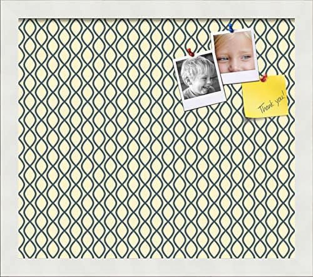 15x13 inch cork bulletin board. this decorative framed pin board comes ...