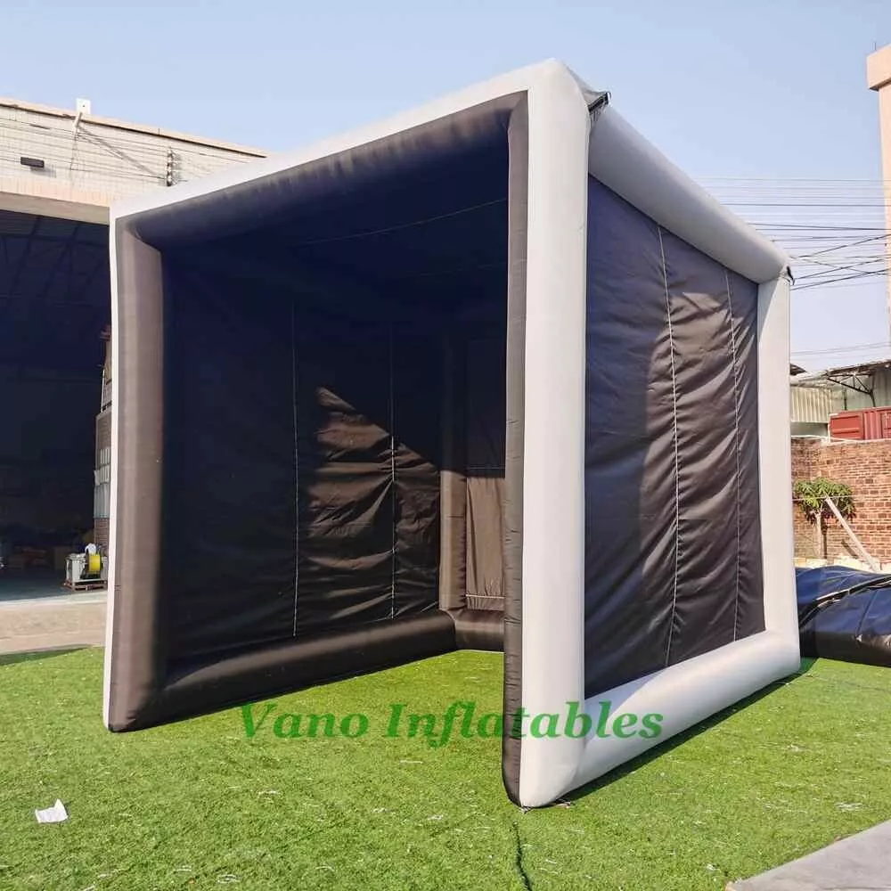 15x13ft Inflatable Golf Simulator Tent Practice Swing Net Cage Tents ...