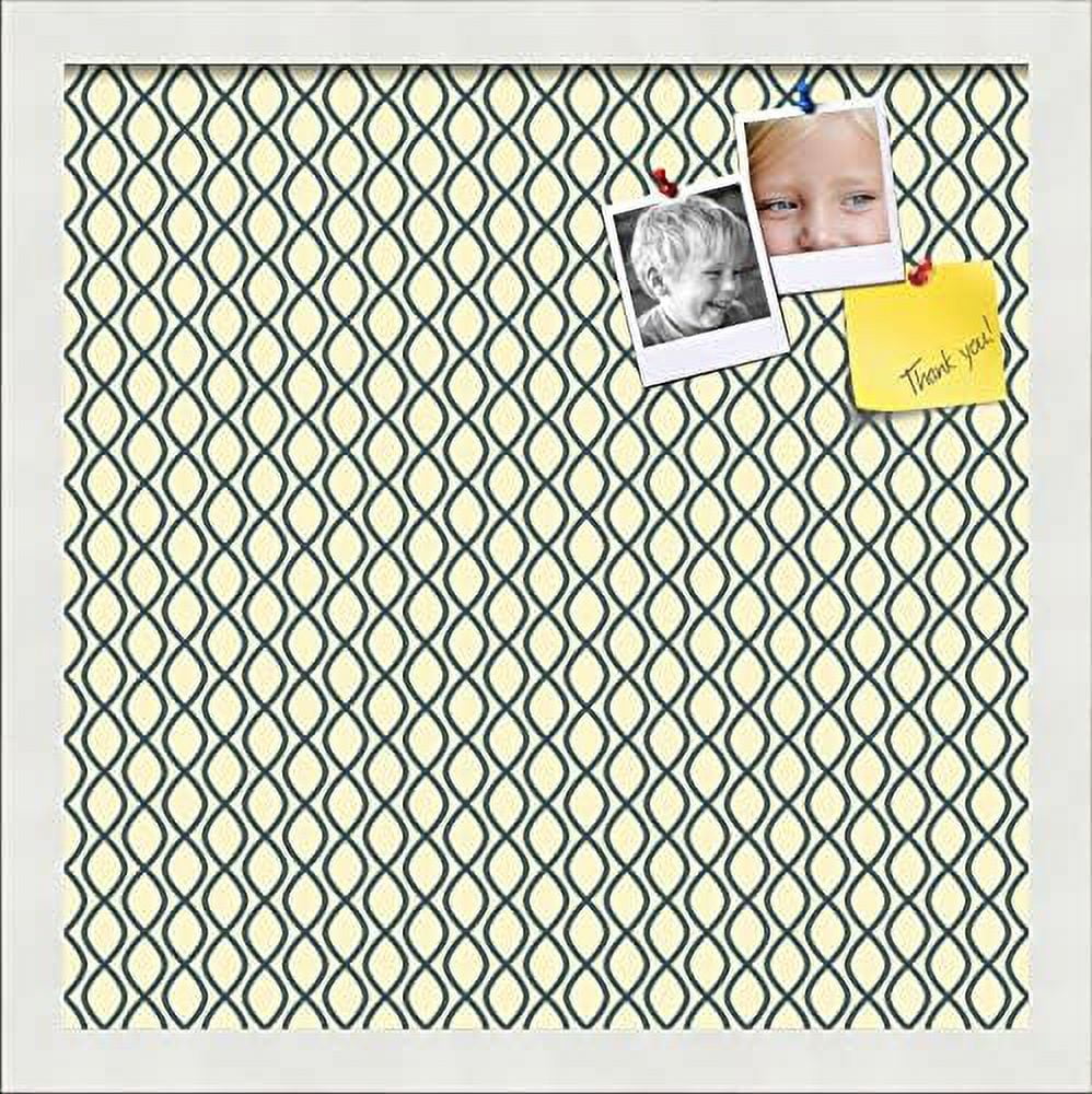 15x15 inch cork bulletin board. this decorative framed pin board comes ...