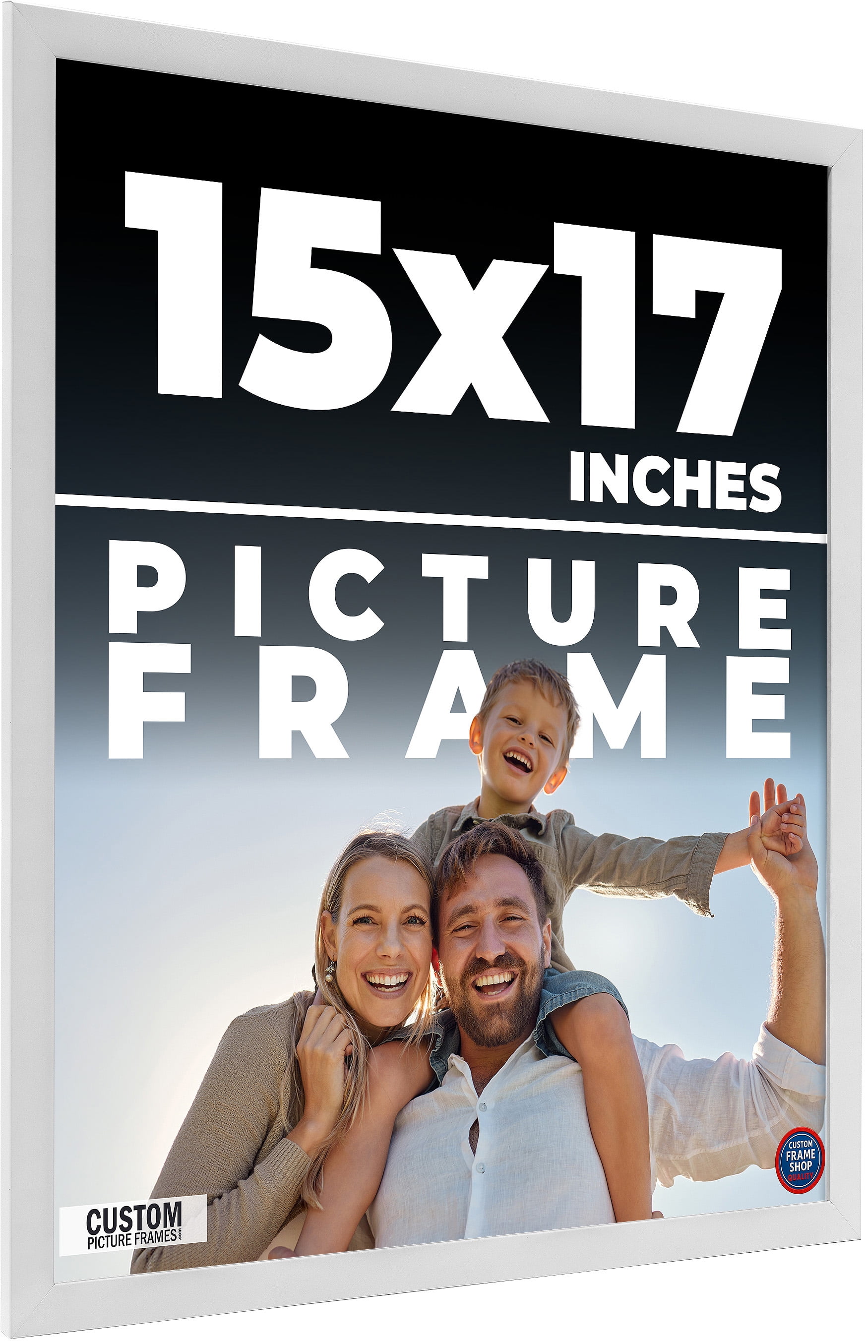 15x17 Frame White Real Wood Picture Frame Width 0.75 inches | Interior ...
