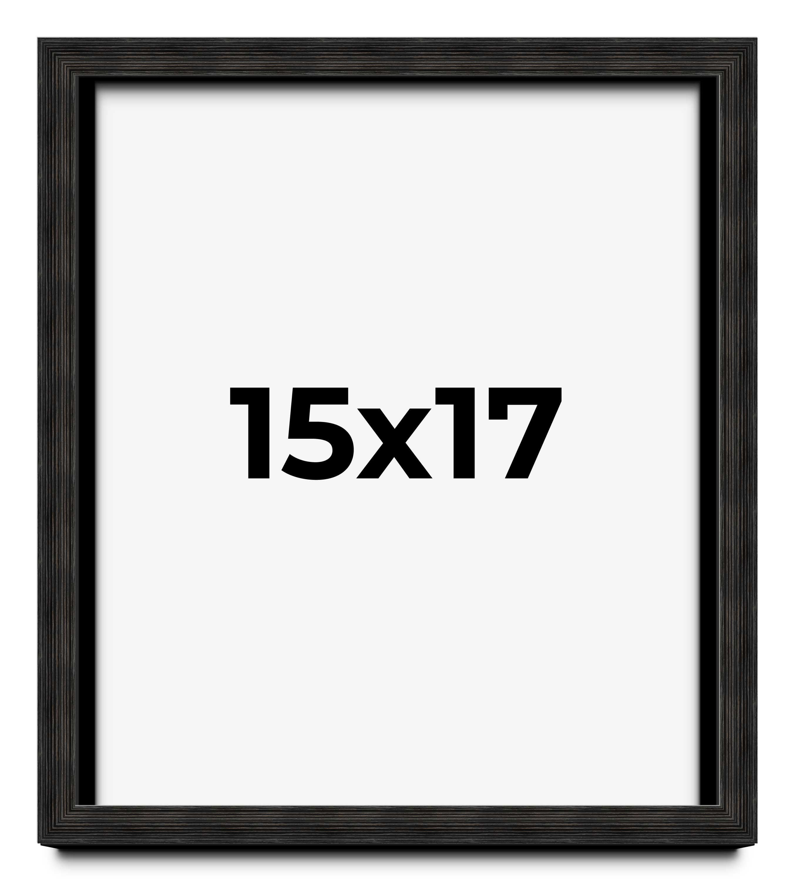15x17 Shadow Box Black Rustic Barnwood Display Frame | 1.125 Inch Deep ...