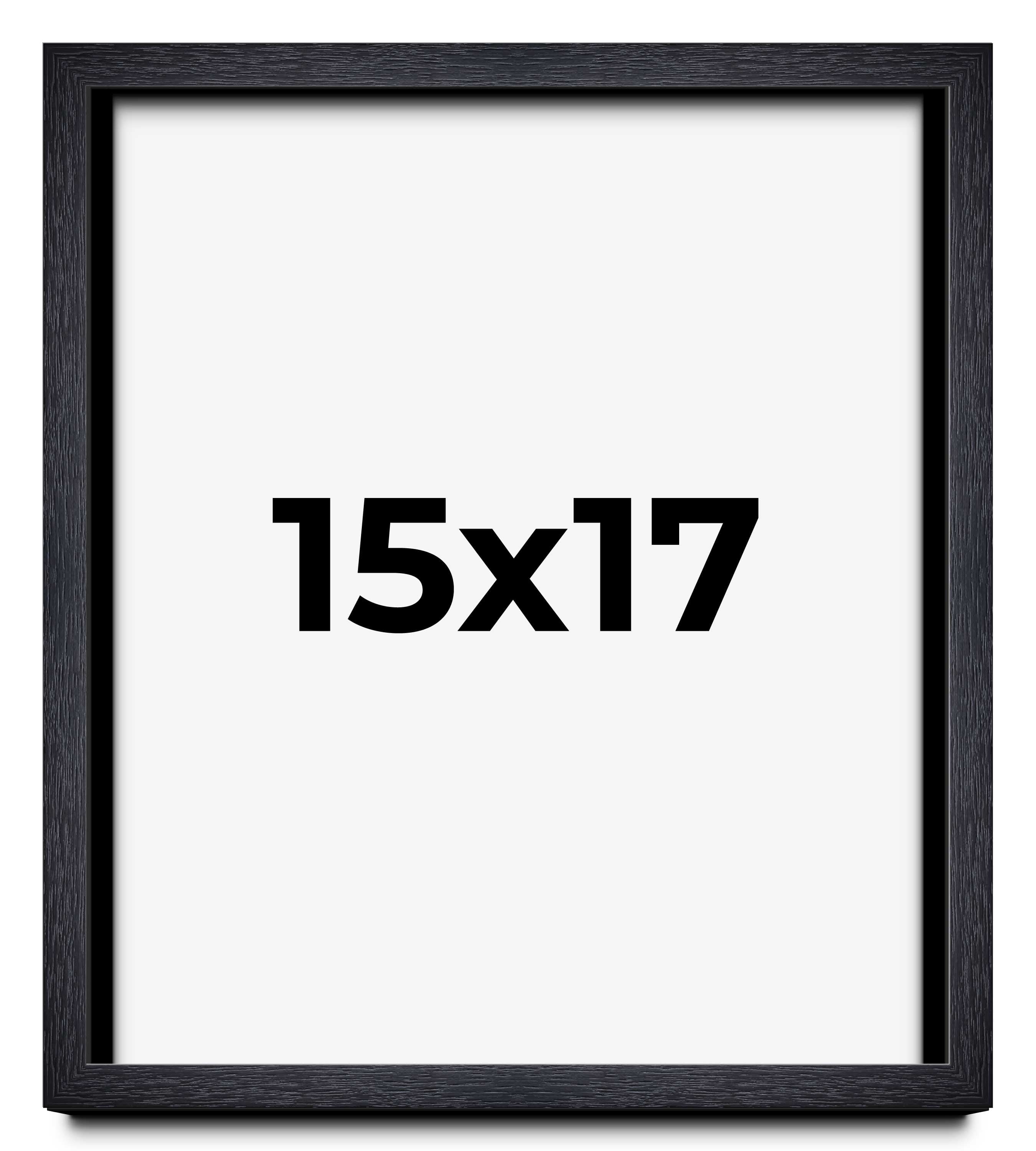 15x17 Shadow Box Frame Black | 1 Inches Deep Real Wood Farmhouse ...