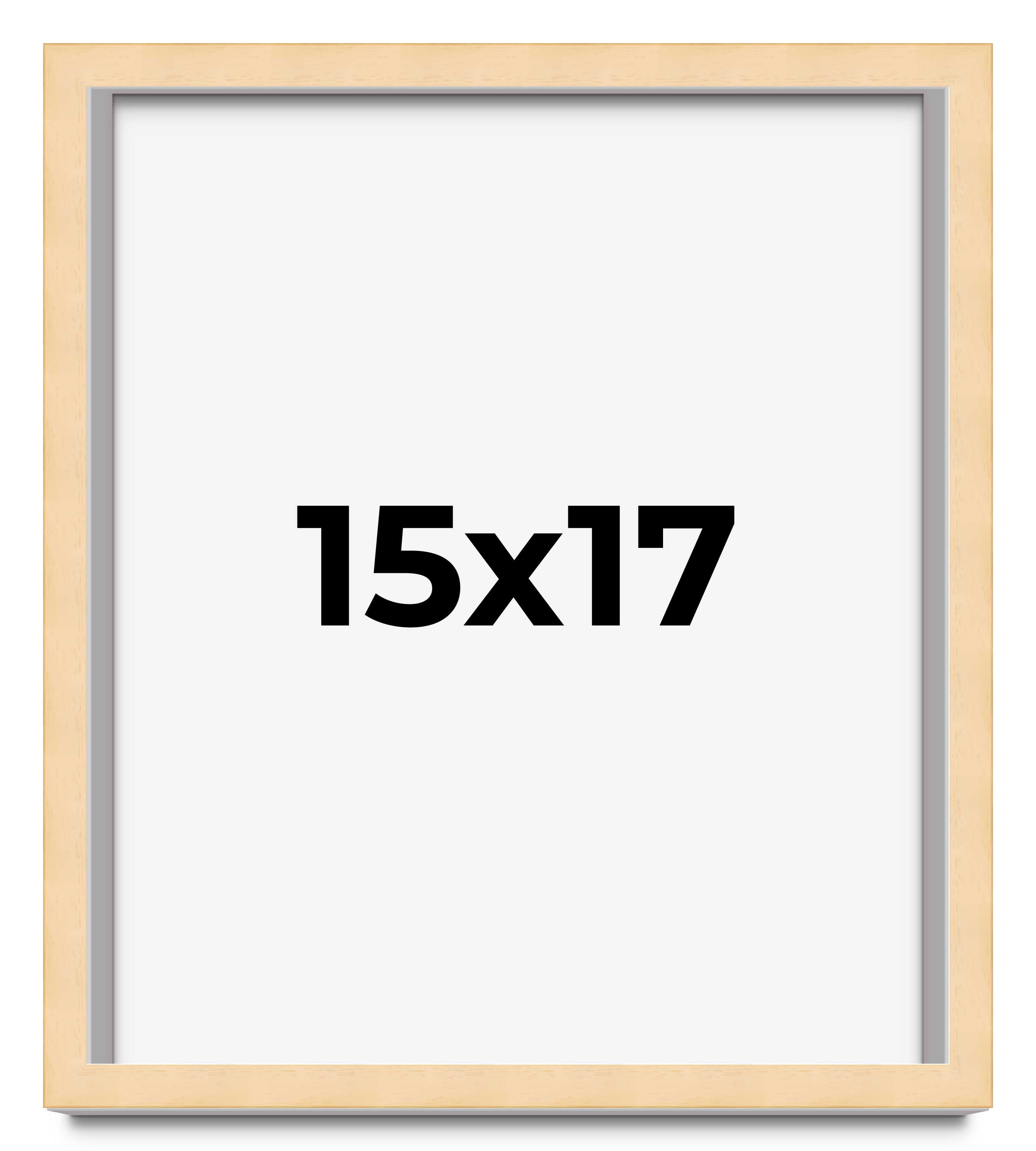 15x17 Shadow Box Frame Brown | 0.875 Inches Deep Real Wood Contemporary ...