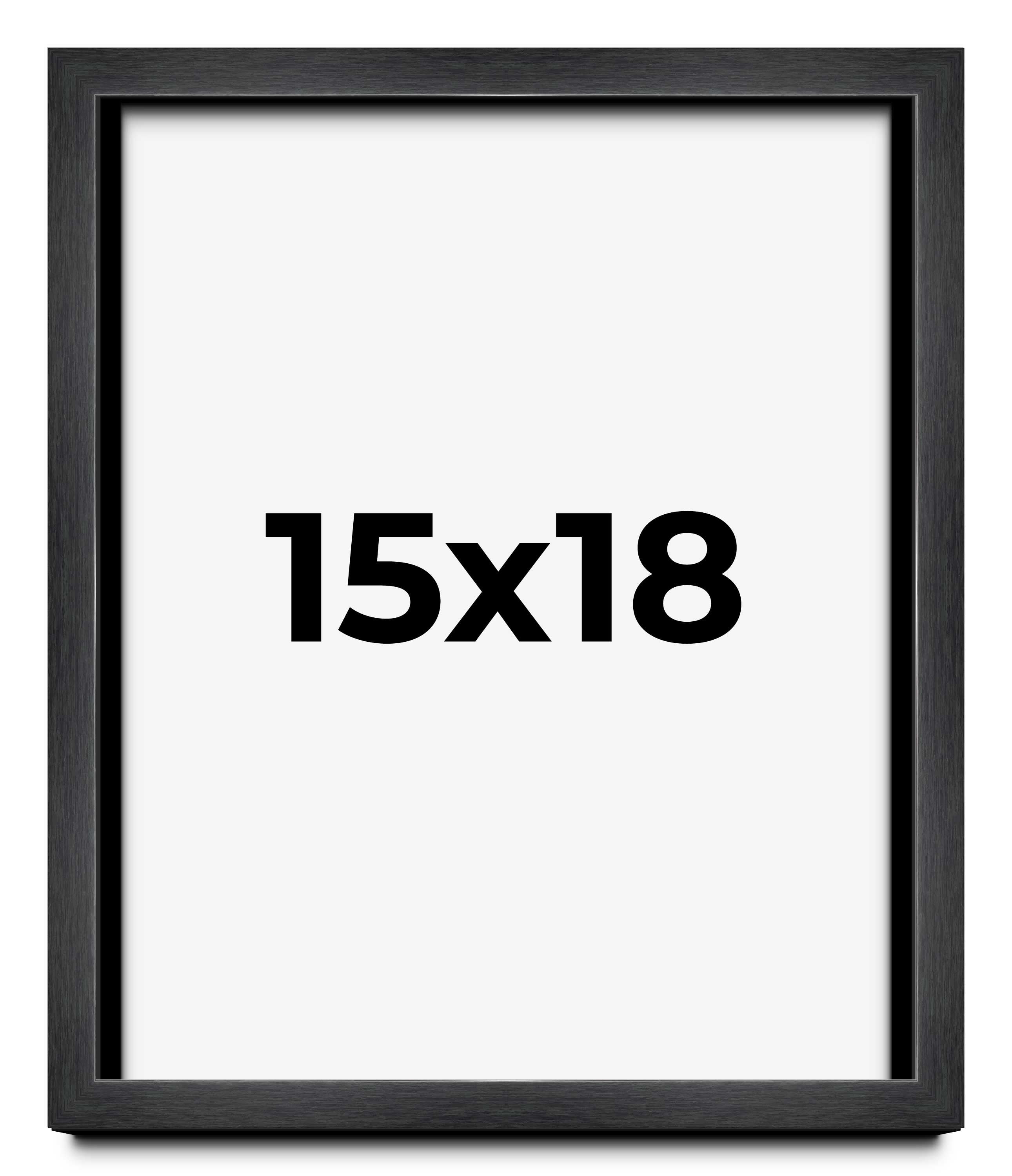 15x18 Flat Charcoal Grey Wood Frame - "The Edge" Thin - Great for ...