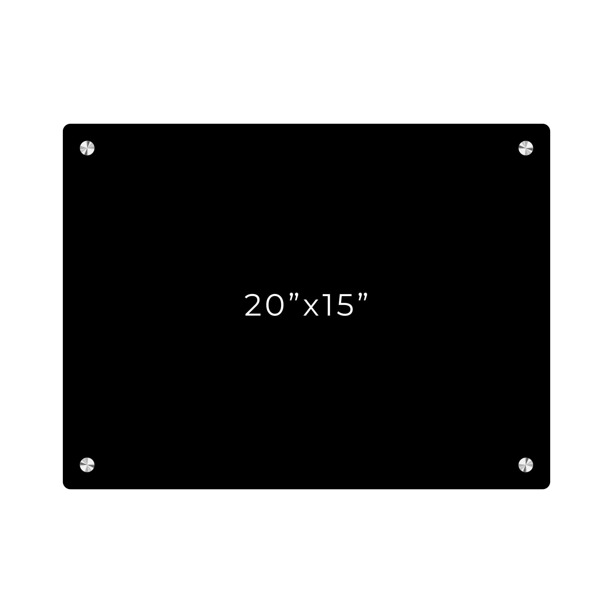 15x20 Dry Erase Board for Wall - with .25 Black Acrylic and Chrome ...