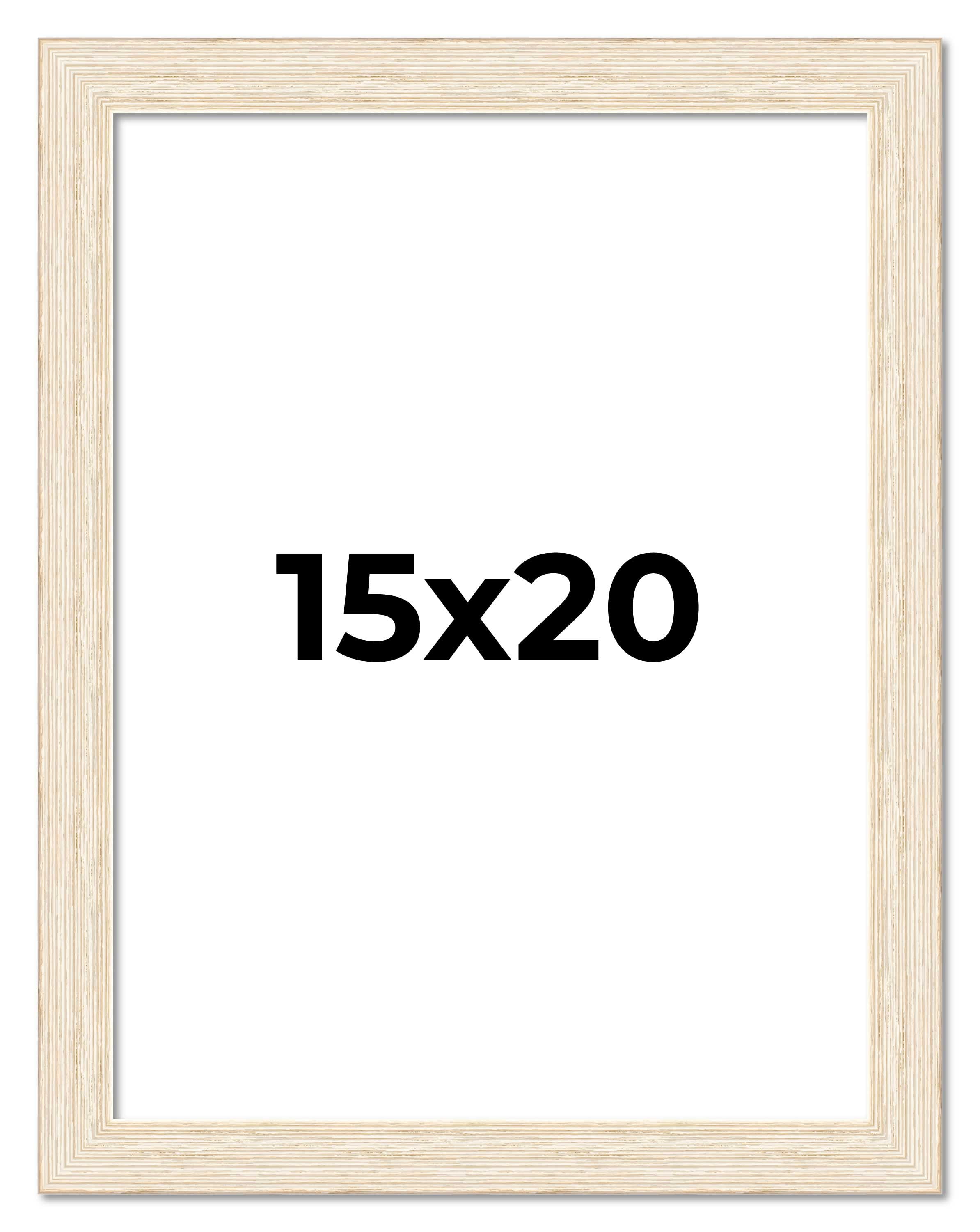 15x20 Frame White Barnwood Picture Frame - Modern Photo Frame Includes ...