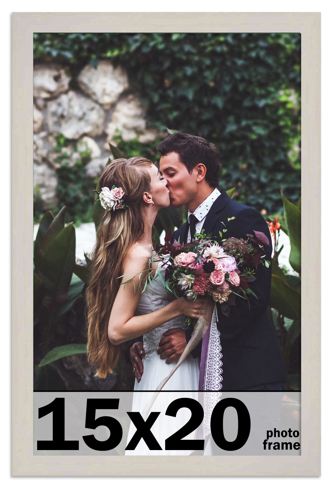 15x20 Frame White Wash Picture Frame - Complete Modern Photo Frame ...