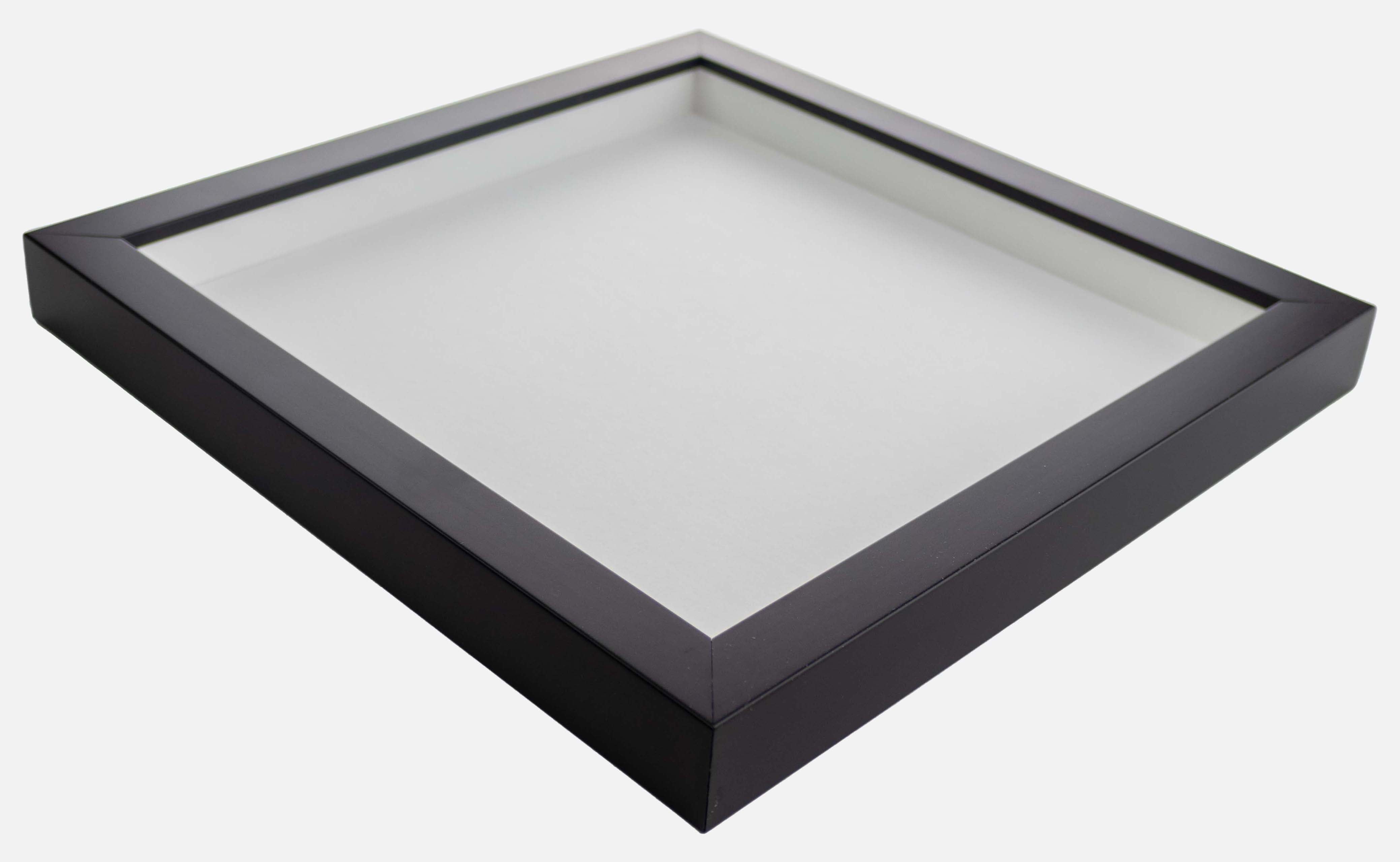 15x20 Shadow Box Frame Black | 2 Inches Deep Real Wood Contemporary ...