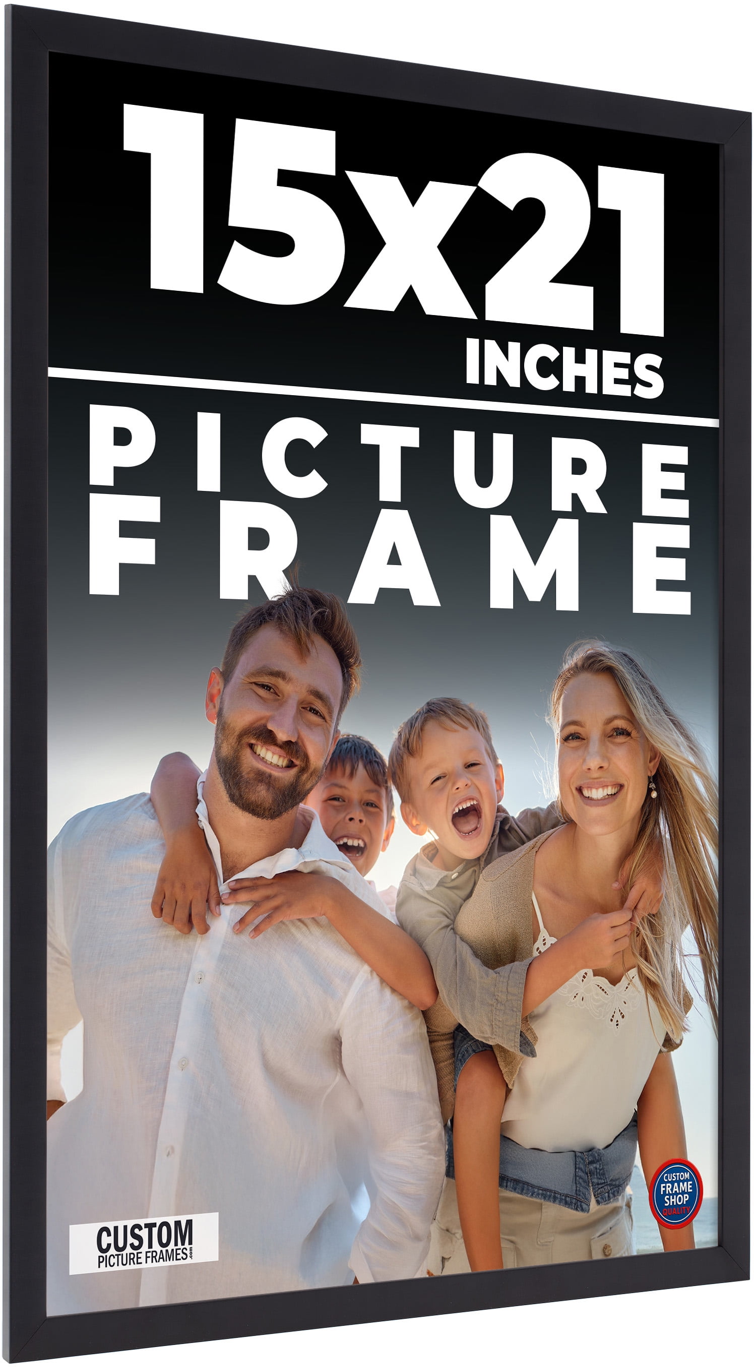 15x21 Frame Black Real Wood Picture Frame Width 0.75 inches | Interior ...