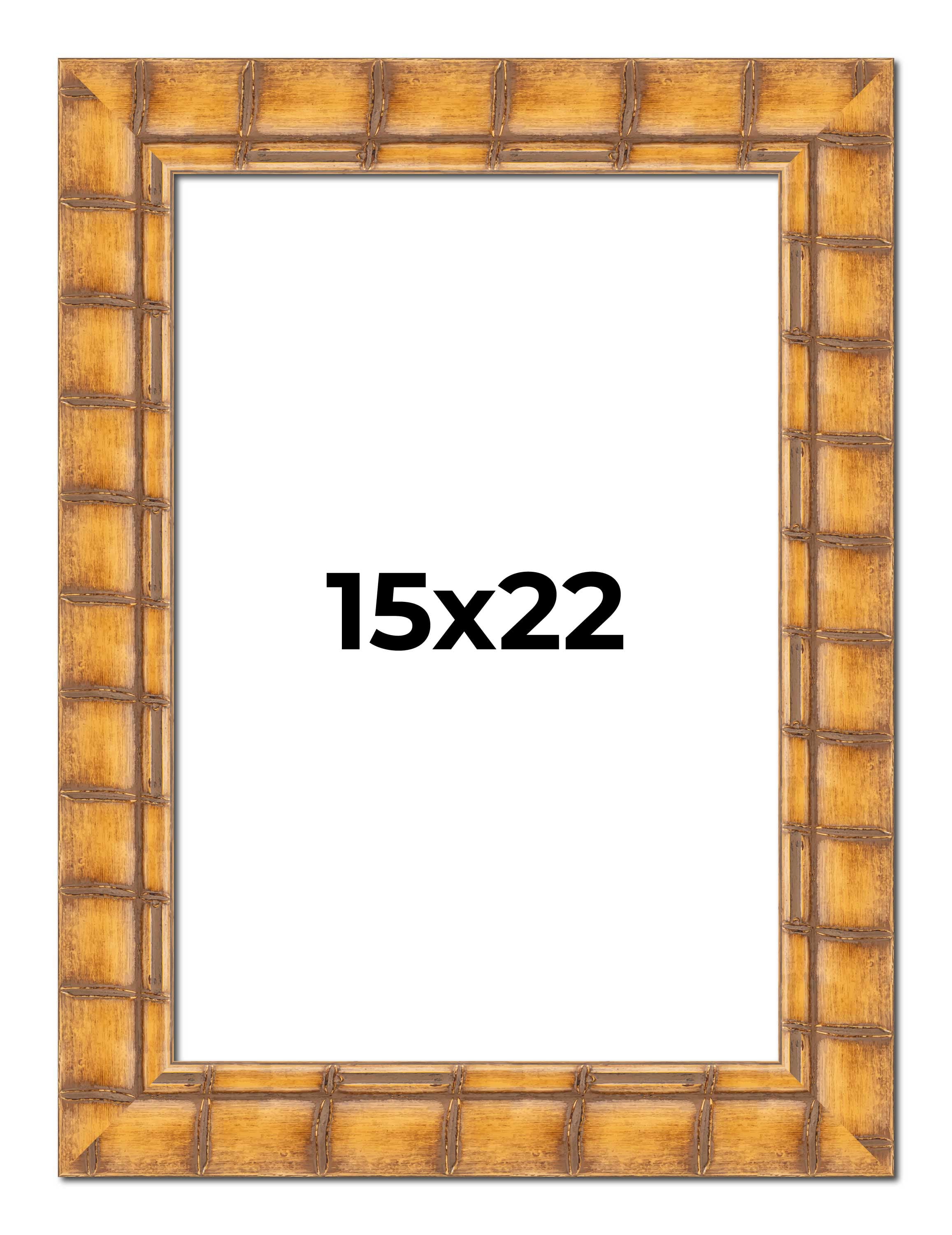 15x22 Frame Beige Real Wood Picture Frame Width 3 inches | Interior ...