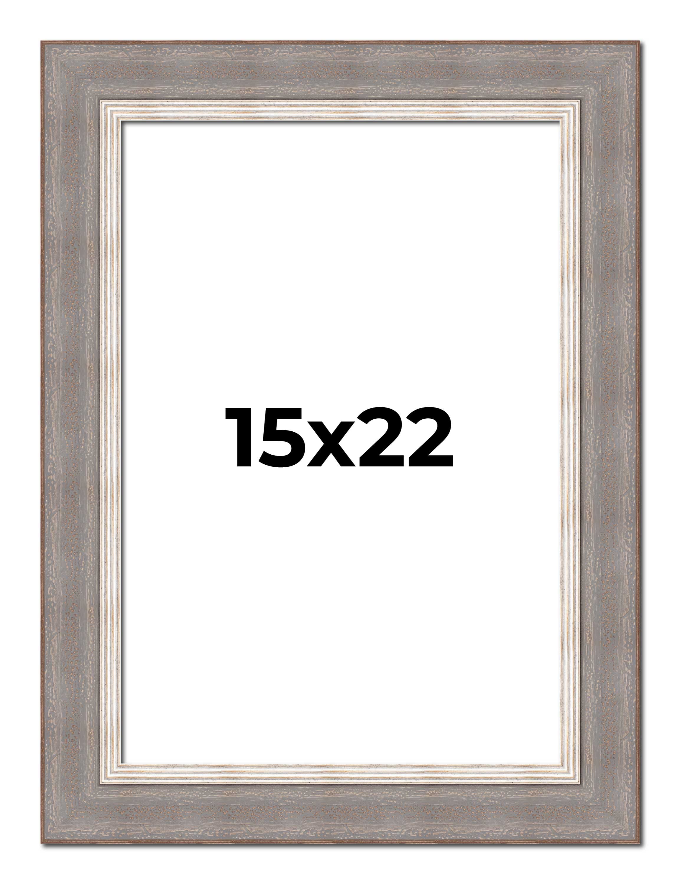 15x22 Frame Grey Real Wood Picture Frame Width 2.75 Inches | Interior ...