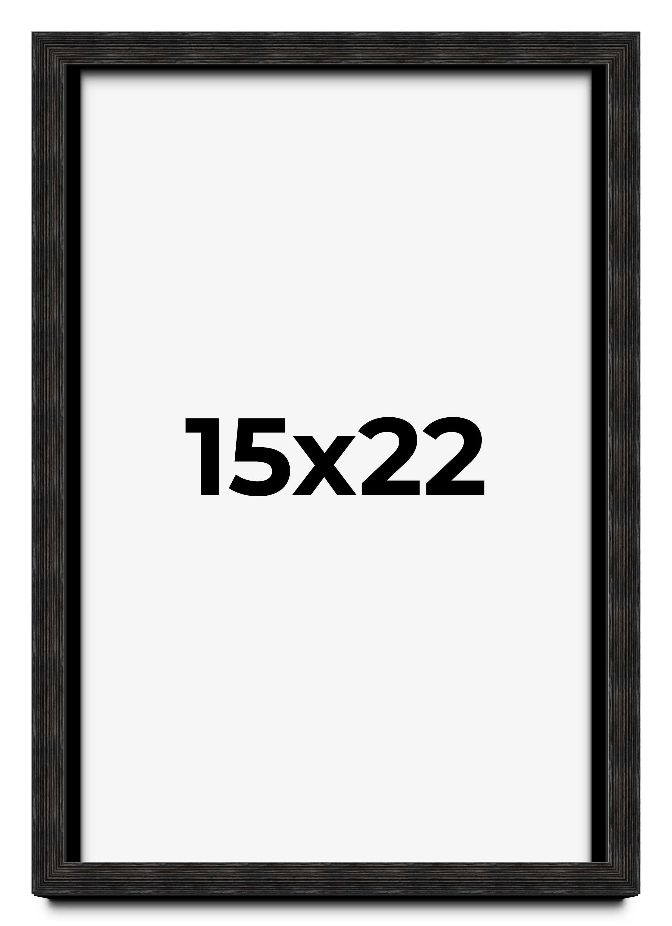 15x22 Shadow Box Black Rustic Barnwood Display Frame | 1.125 Inch Deep ...