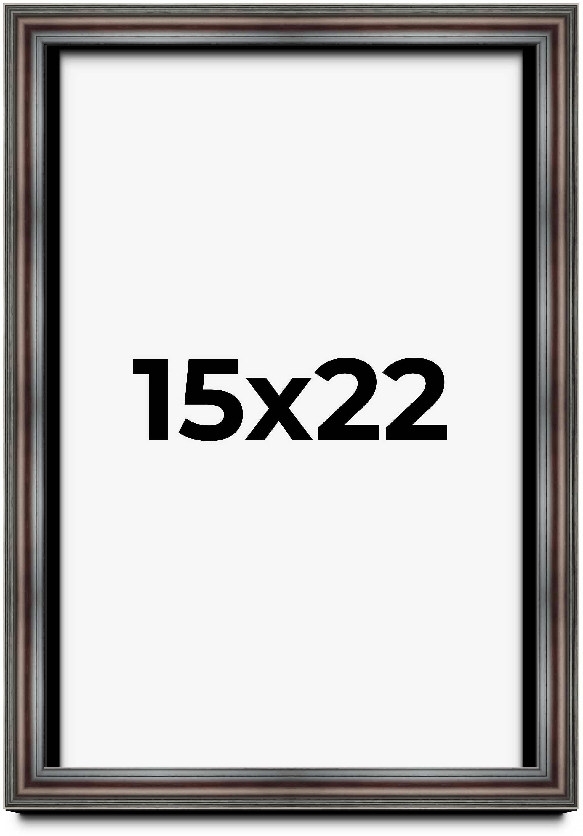 15x22 Shadow Box Frame Brown Cherry | 2.625 Inches Deep Pine Wood ...