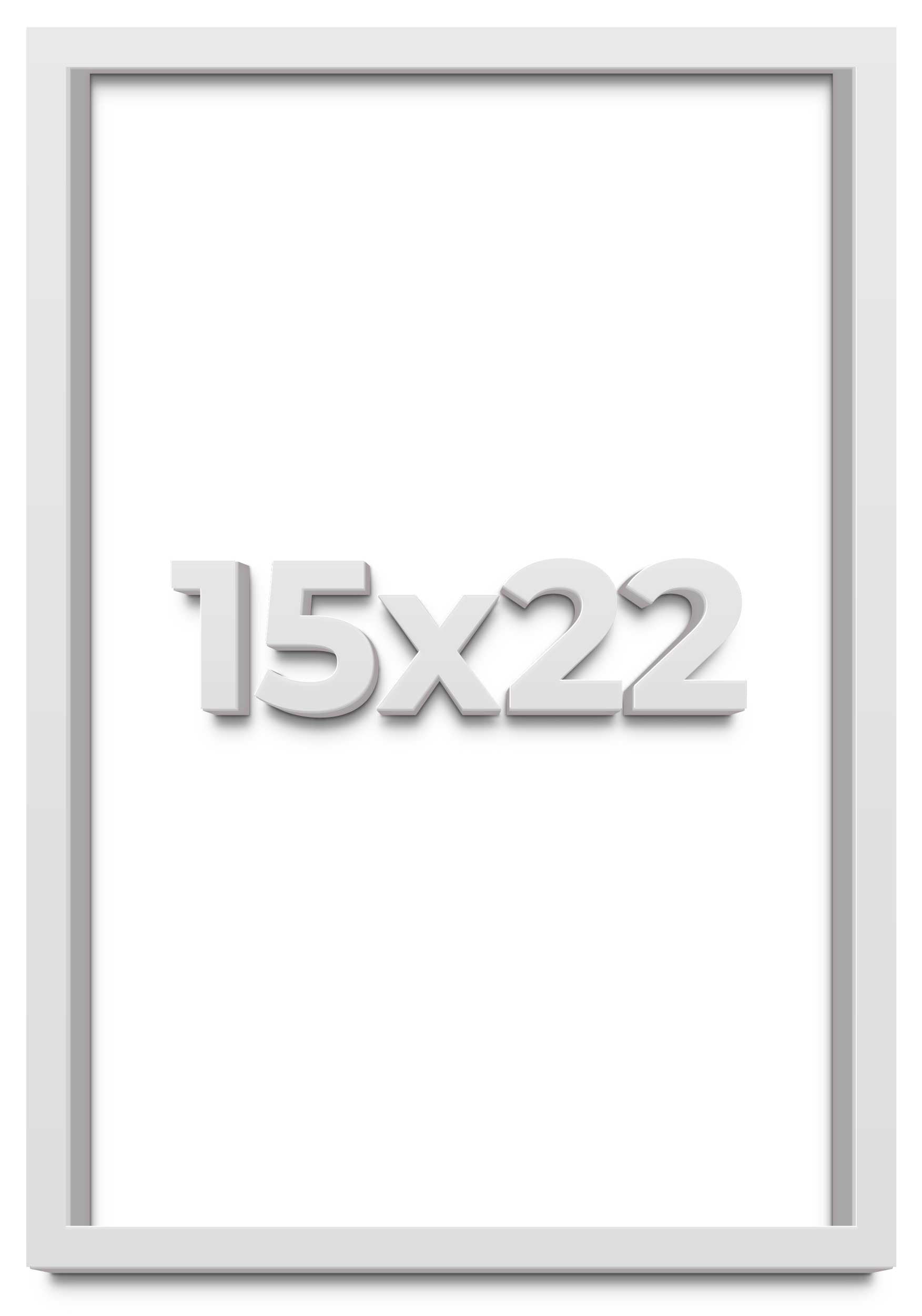 15x22 White Shadowbox Frame - Interior Size 15x22x1.75 Inches - Made to ...