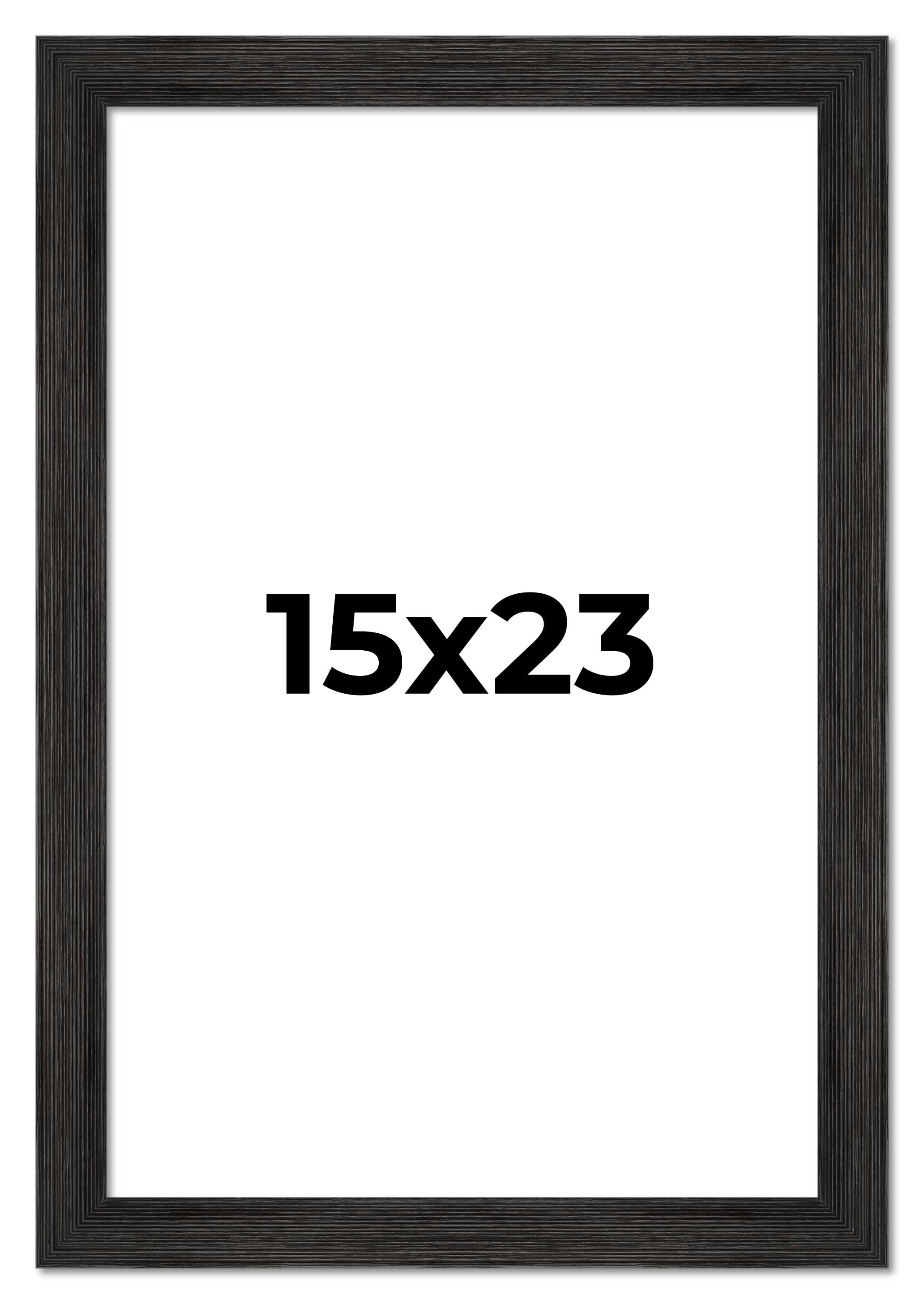 15x23 Black Rustic Wide Barnwood Picture Frame - UV Acrylic, Foam Board ...