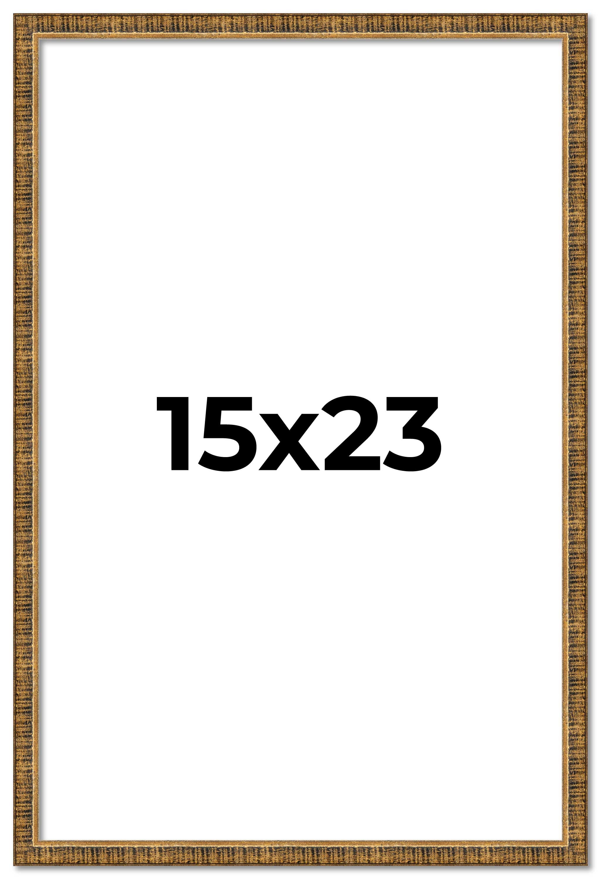 15x23 Frame Gold Solid Wood Picture Frame - Complete Modern Photo Frame ...
