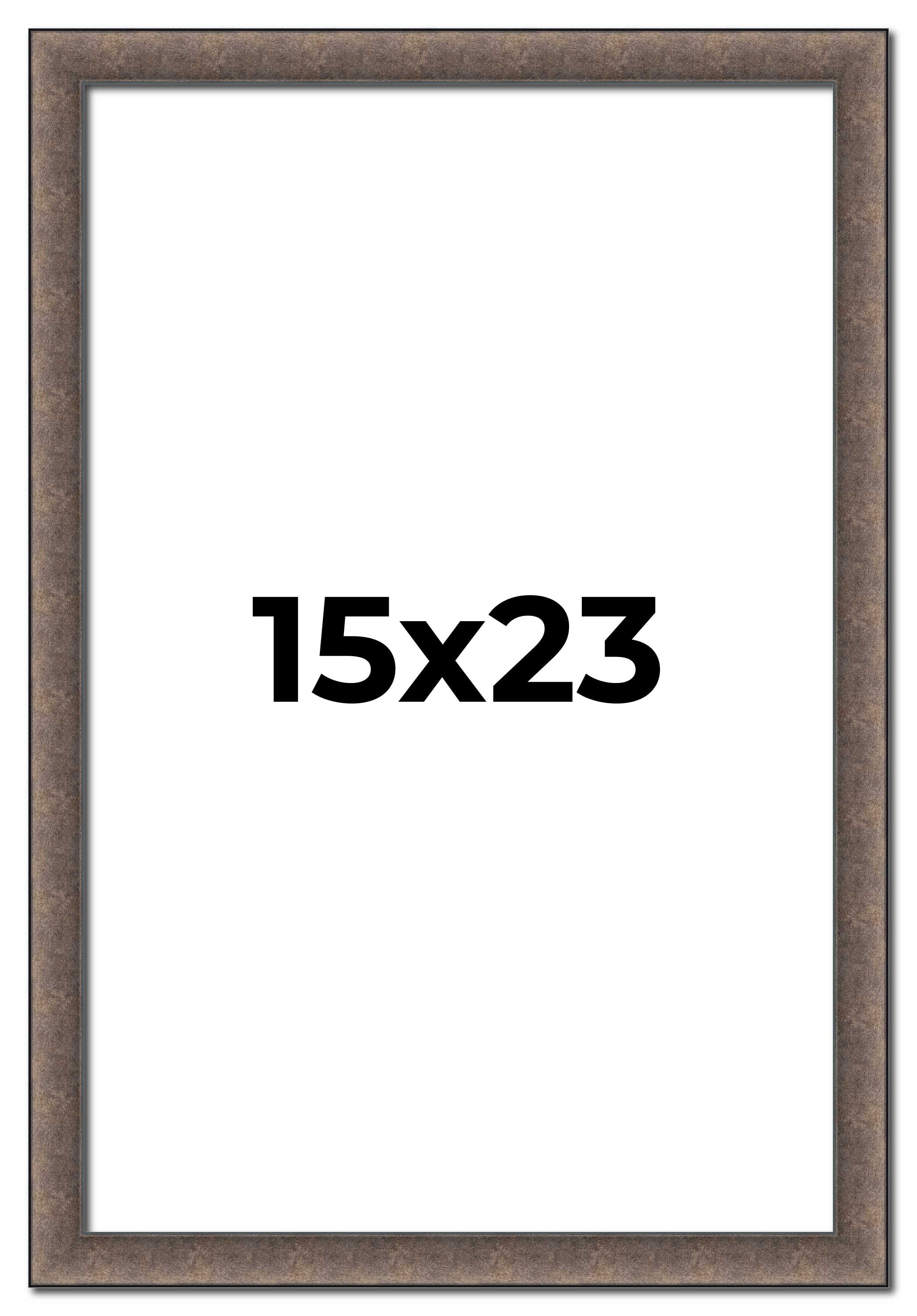15x23 Frame Silver Real Wood Picture Frame Width 1.25 Inches | Interior ...