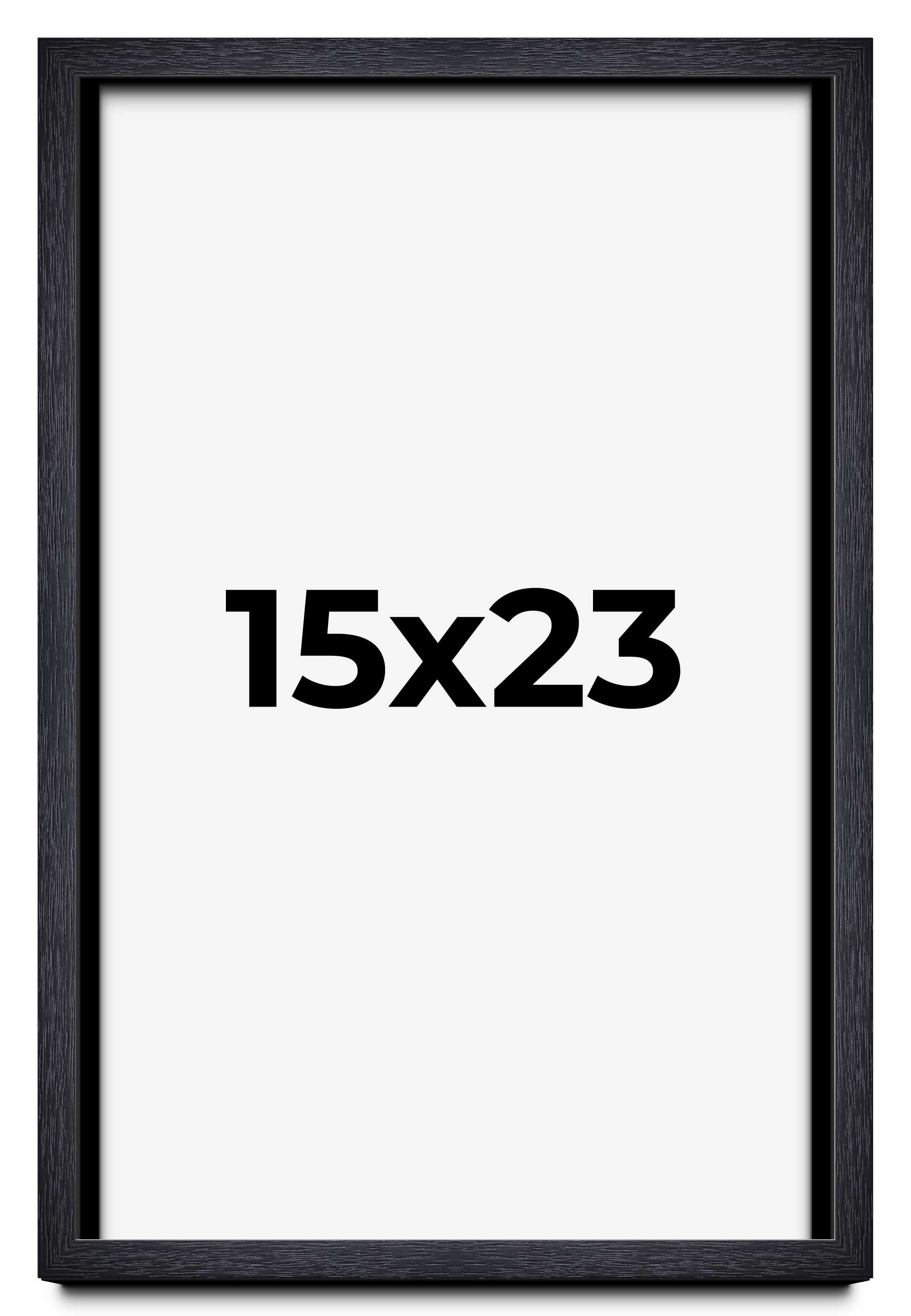 15x23 Shadow Box Frame Black | 1 Inches Deep Real Wood Farmhouse ...