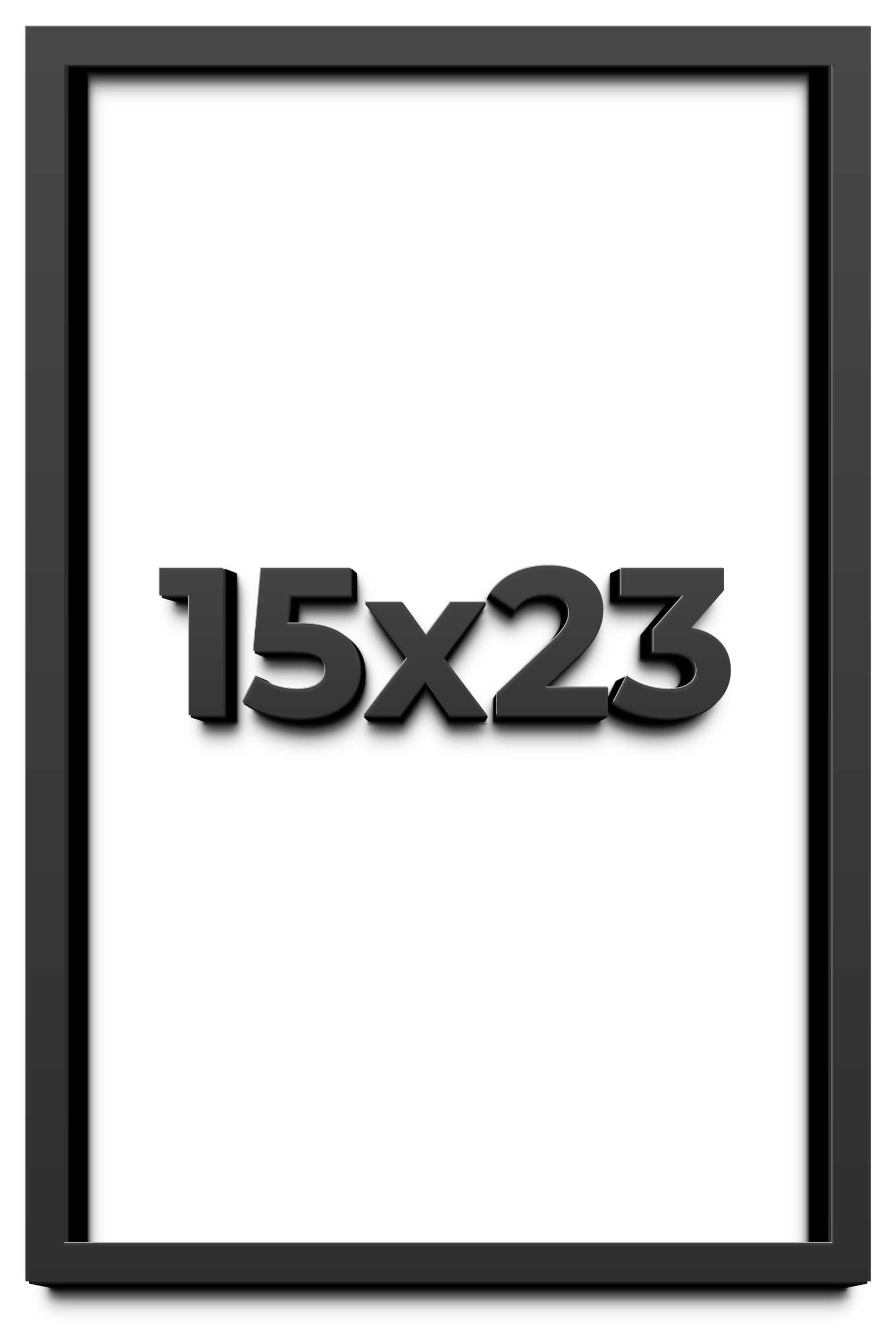 15x23 Shadow Box Frame Black | 1 inches Deep Real Wood Contemporary ...