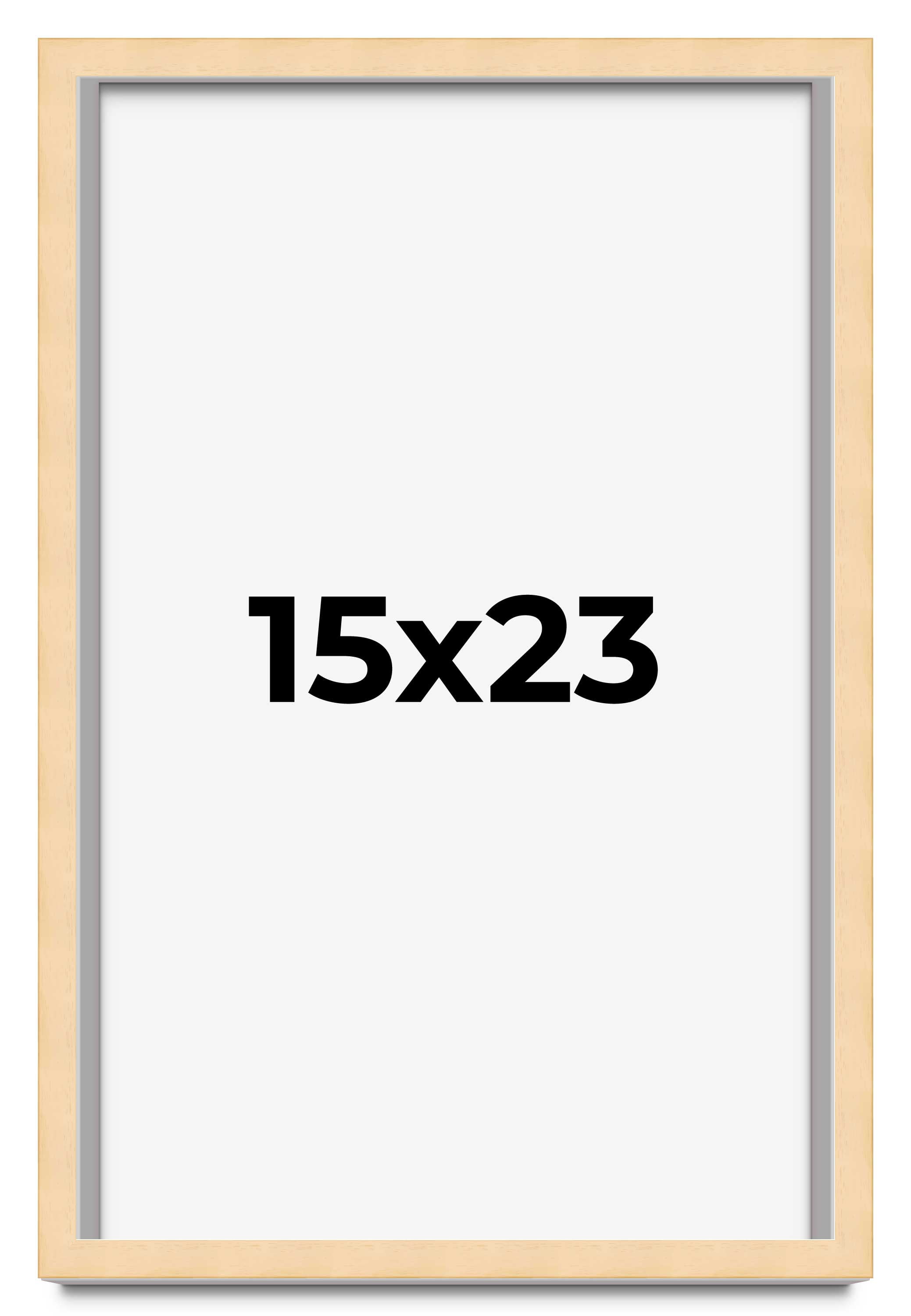 15x23 Shadow Box Frame Brown | 0.875 Inches Deep Real Wood Contemporary ...