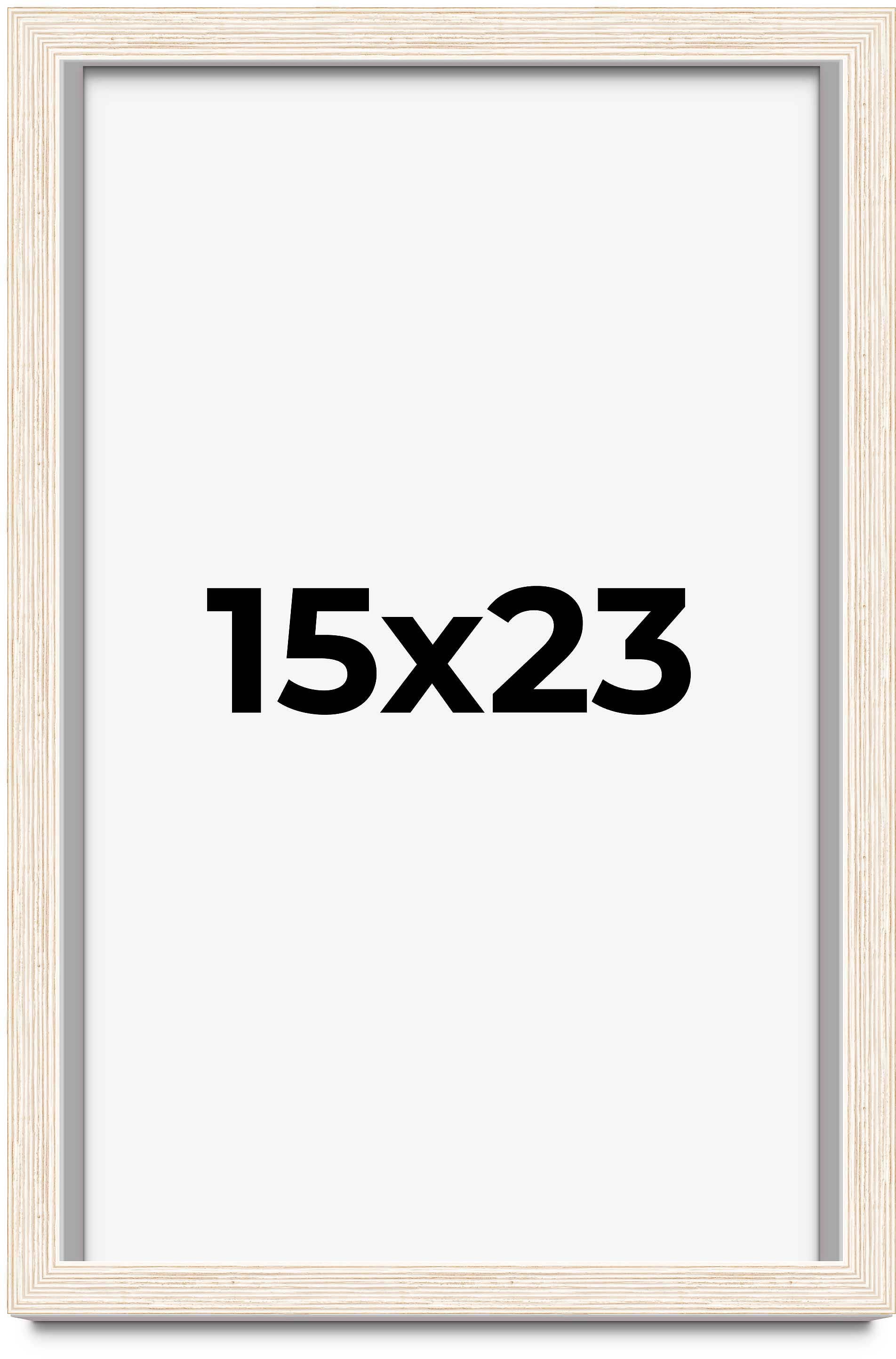 15x23 Shadow Box Frame White | 1.125 Inches Deep Real Wood Rustic ...