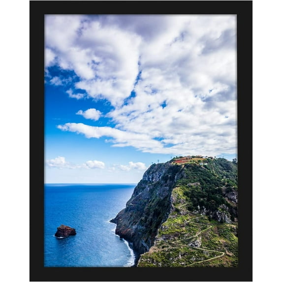 15x24 Black Picture Frame, Wall Mounting Horizontally or Vertically ...