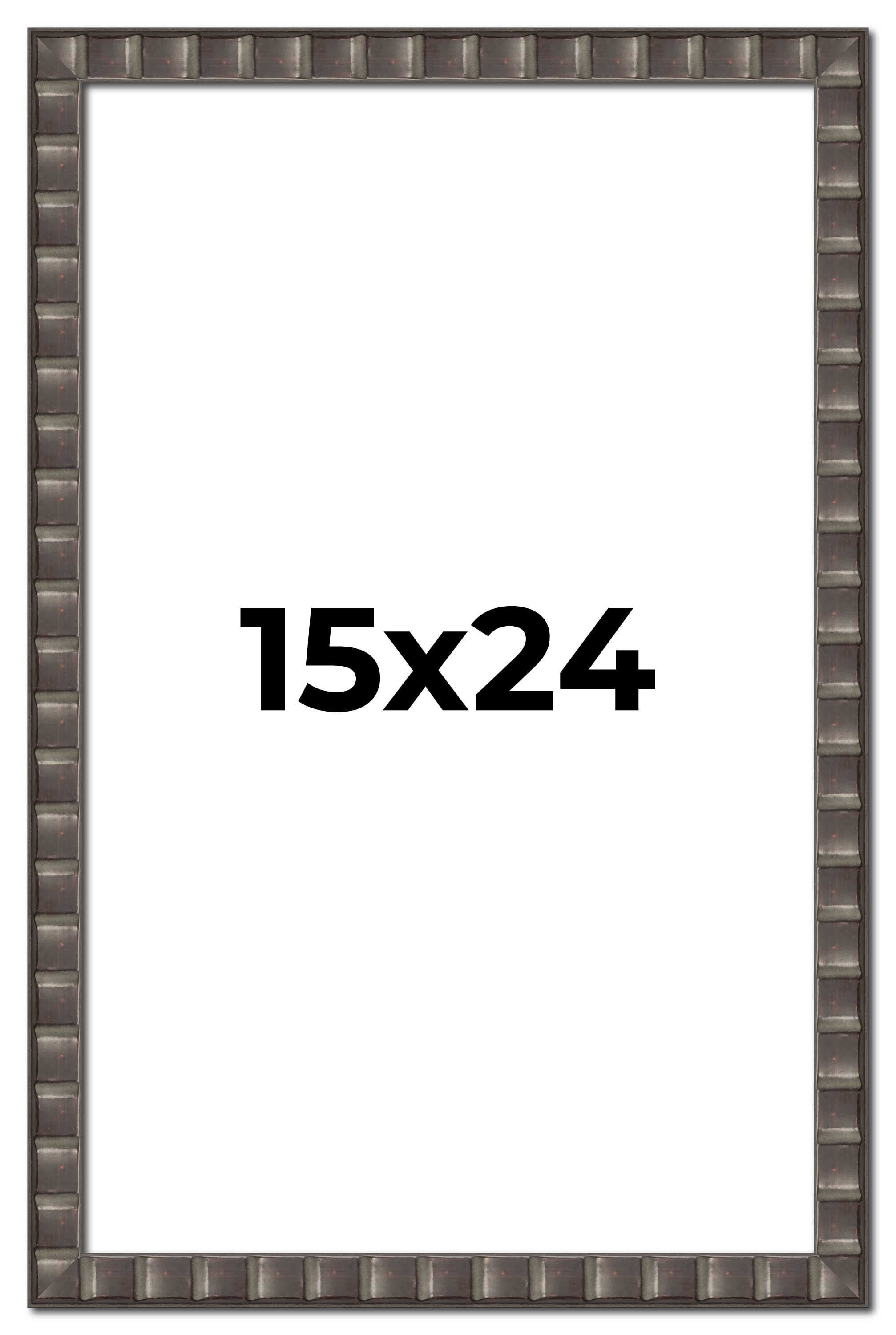15x24 Frame Black Brown Chestnut Mosaic Solid Wood Picture Frame | 1. ...