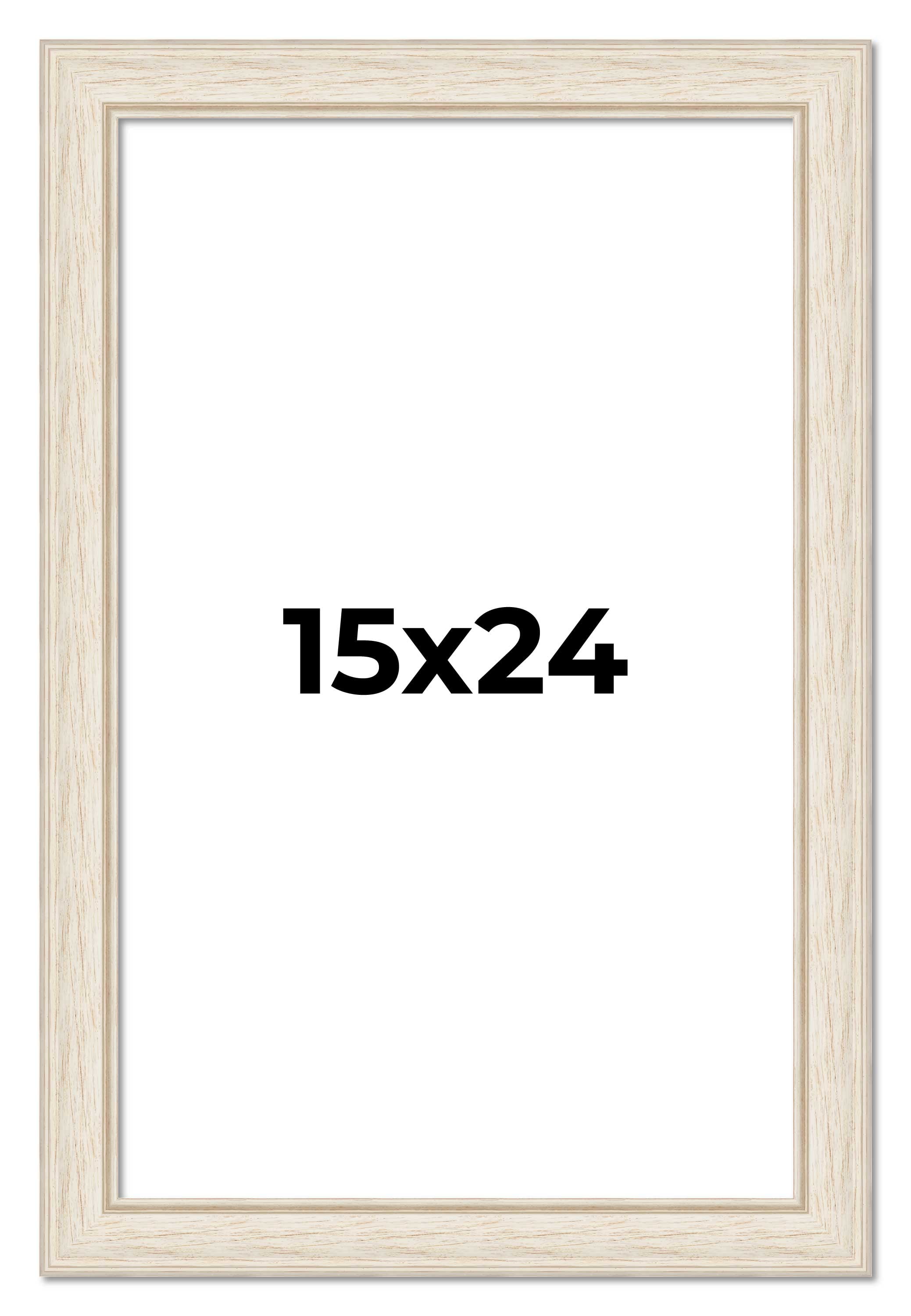 15x24 Frame White Real Wood Picture Frame Width 1.75 inches | Interior ...